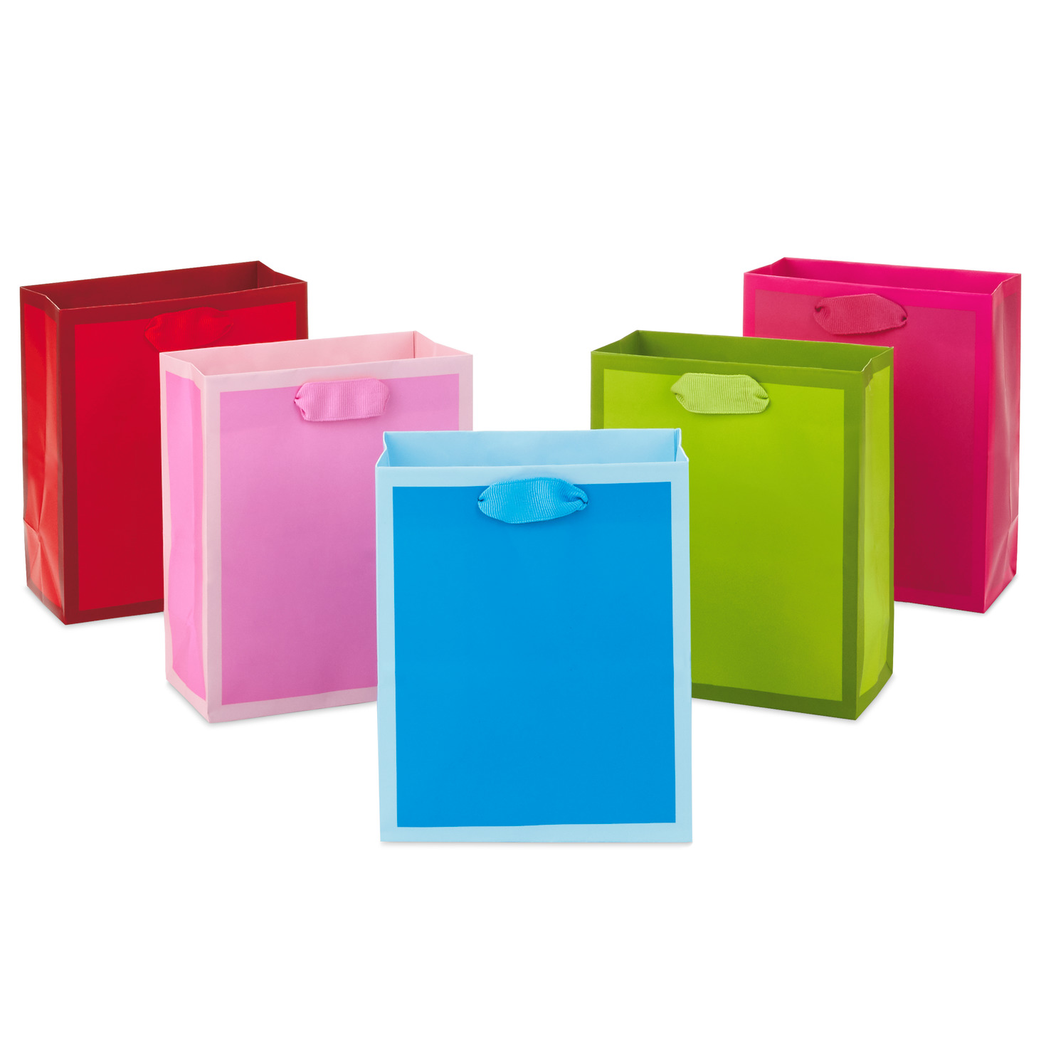 6.5" Assorted Bright Colors 5-Pack Gift Bags - Gift Bags | Hallmark
