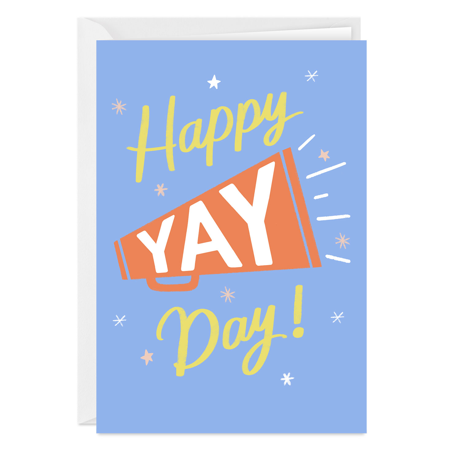 Happy Yay Day Megaphone Custom Celebration Card - Greeting Cards | Hallmark