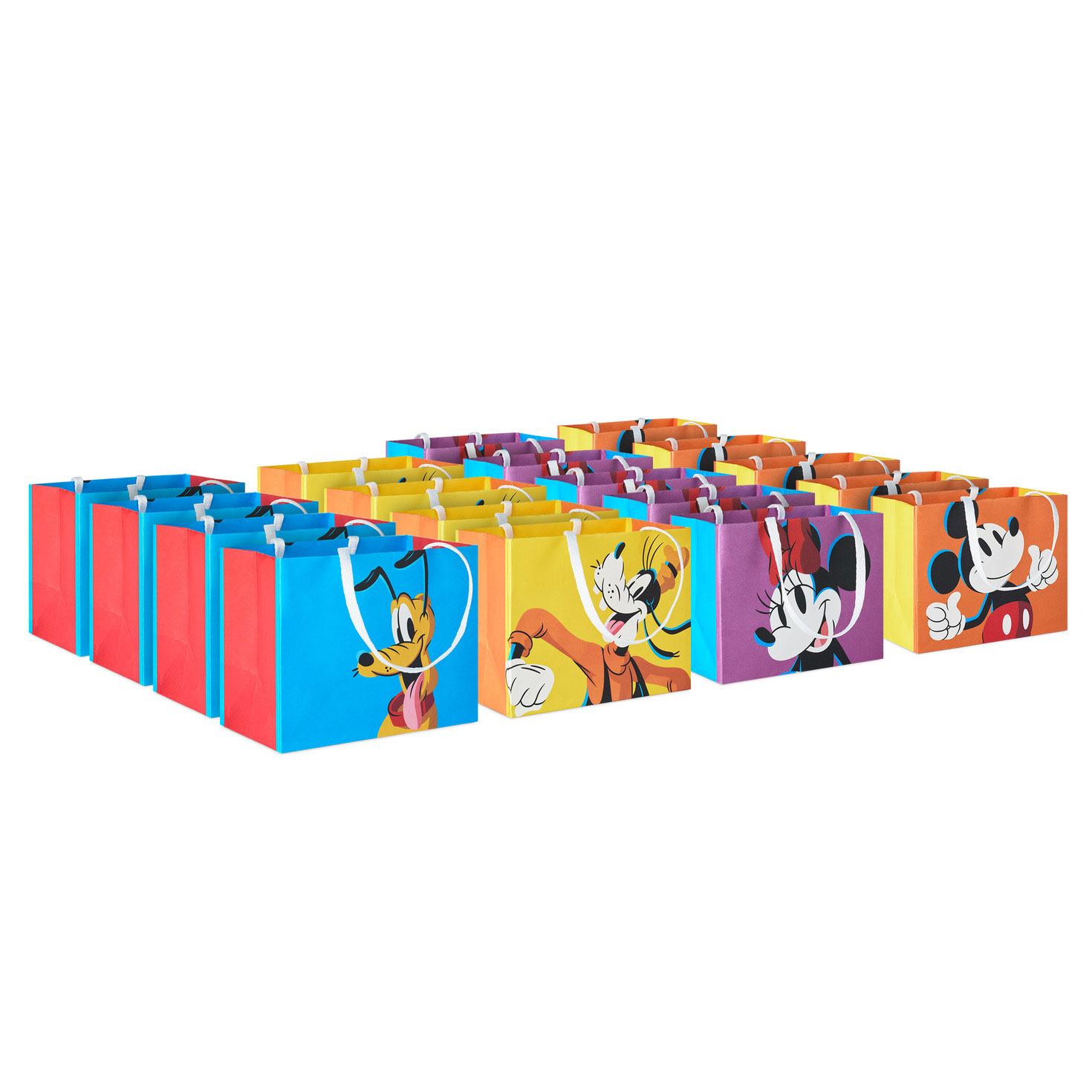 4" Disney Mickey Mouse and Friends 18-Pack Mini Gift Bag Bundle - Party ...