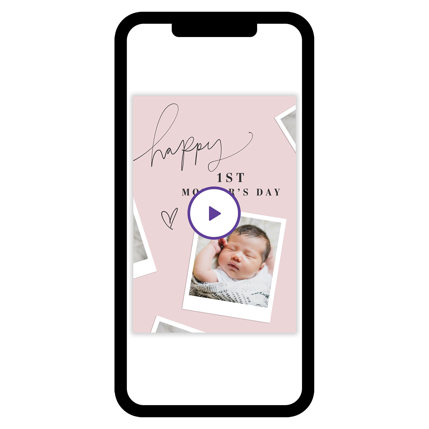 Instant Photo on Pink Happy eCard - eCards | Hallmark