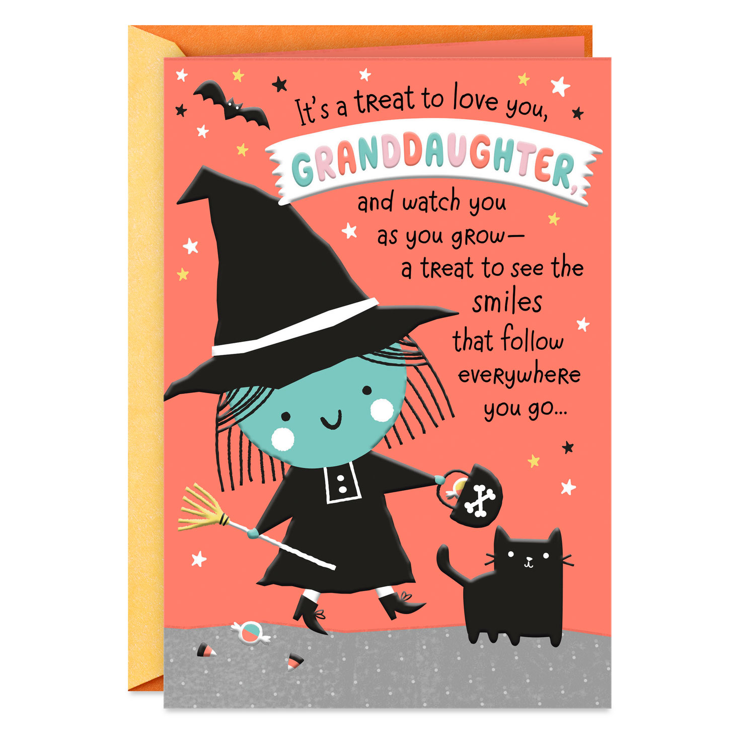 Treat to Love You Halloween Card for Granddaughter - Greeting Cards ...