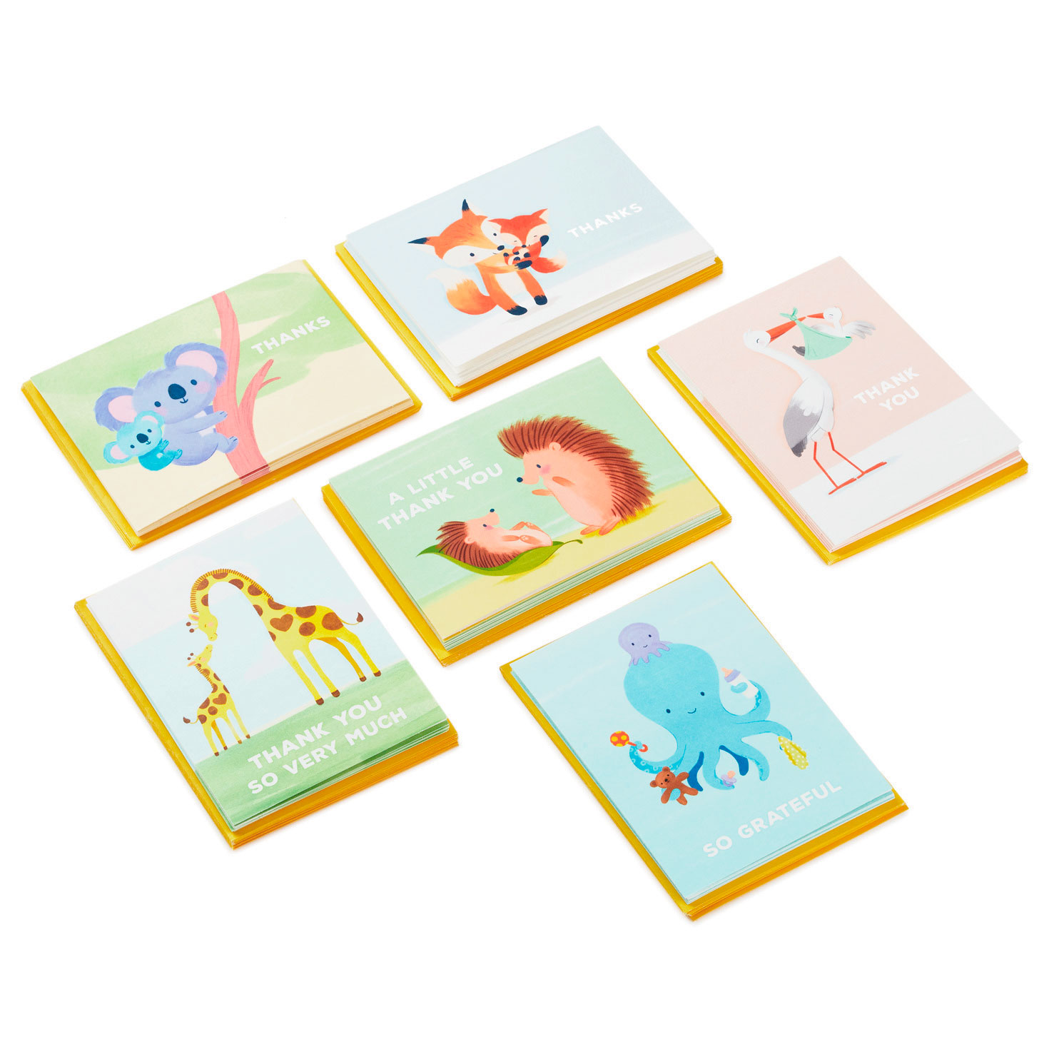 Mom and Baby Animal Assortment Blank Thank-You Notes, Pack of 48 - Note ...