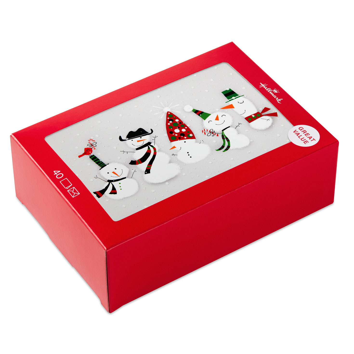 Dapper Holiday Snowmen Boxed Christmas Cards, Pack of 40 - Boxed Cards ...