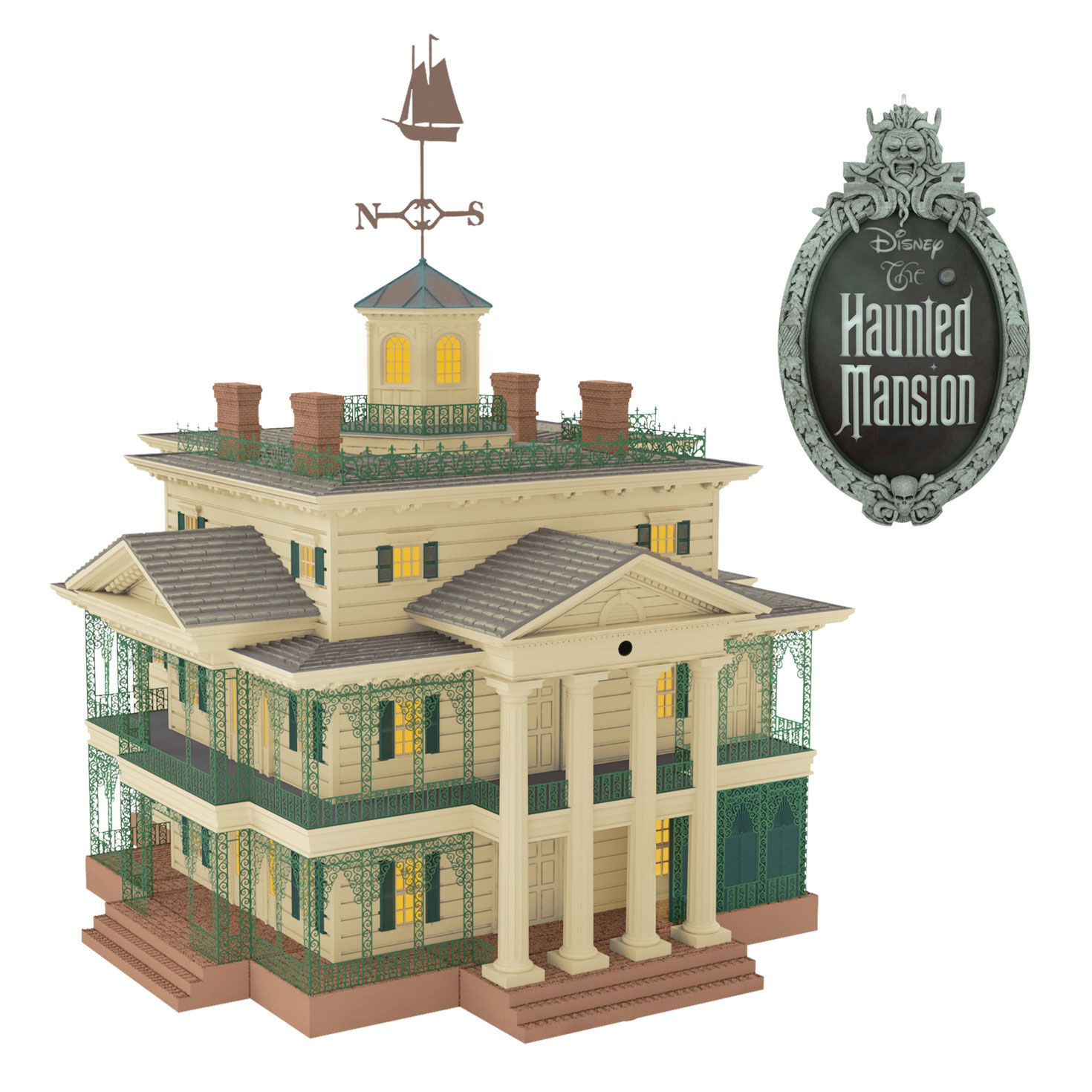 Disney The Haunted Mansion Collection Disneyland Manor Tree Topper With ...