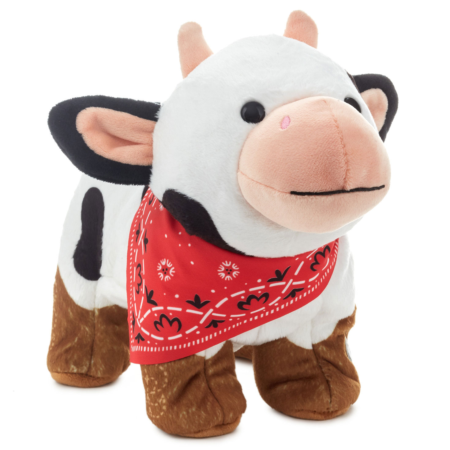 Spotted Cow in Boots Plush With Sound and Motion, 9" - Interactive ...
