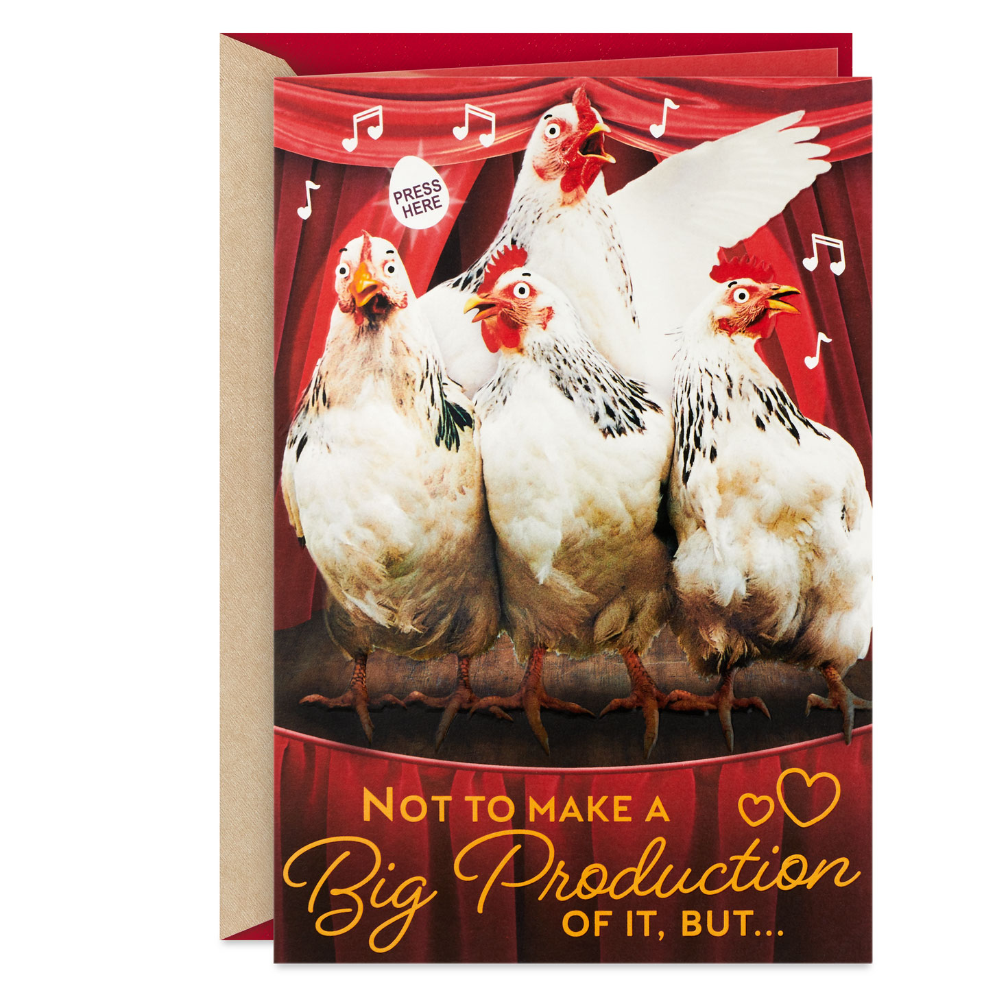 Opera Chickens Funny Musical Valentine's Day Card - Greeting Cards ...