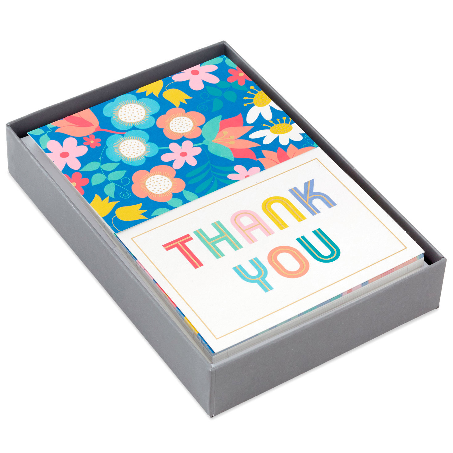 Floral and Lettering Bulk Blank Note Cards, Pack of 50 - Note Cards ...