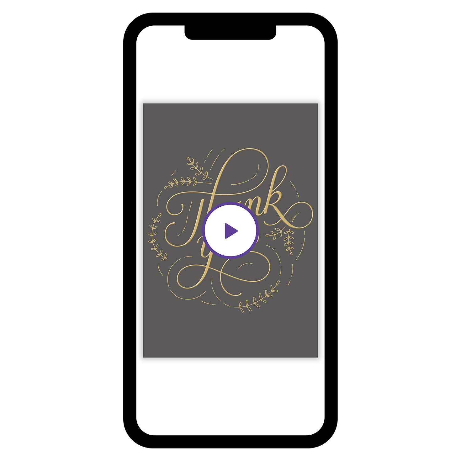 Script and Vines Thank-You eCard - eCards | Hallmark