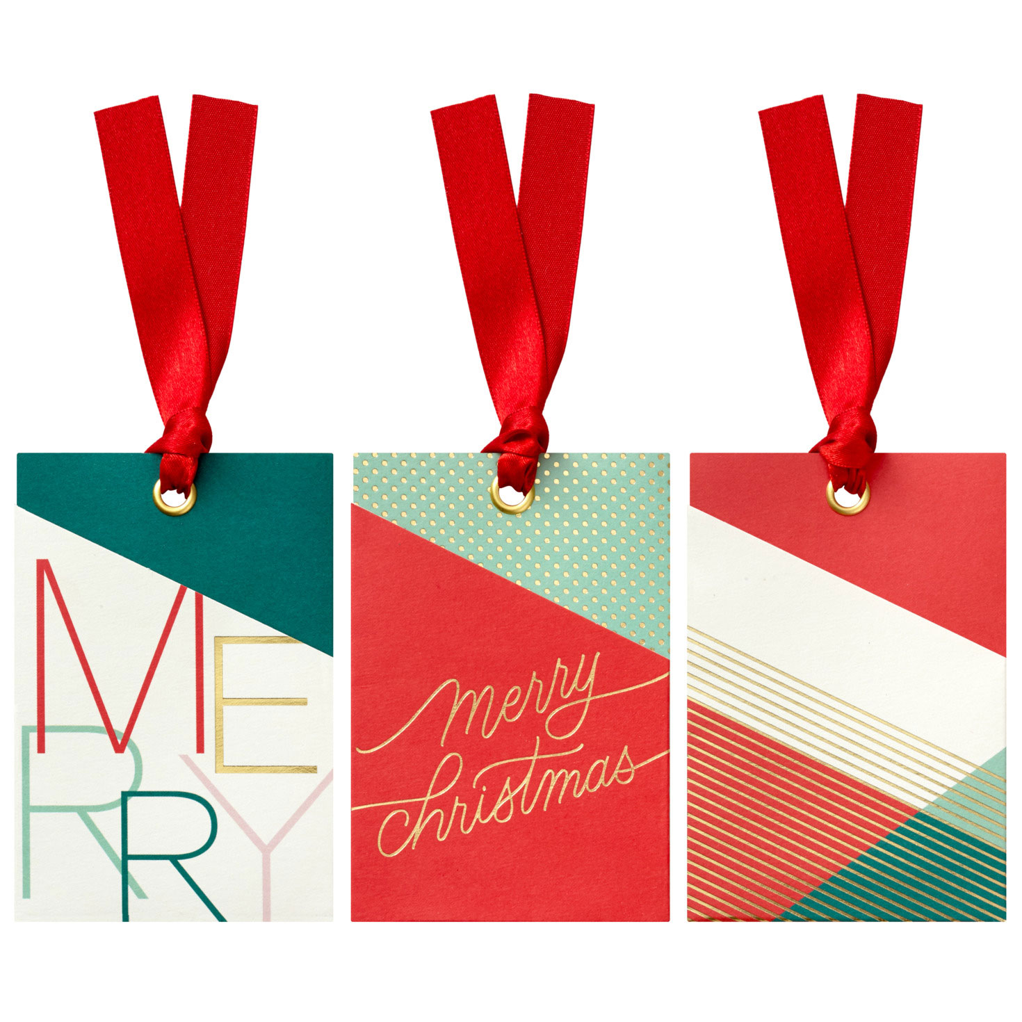 Modern and Merry 3-Pack Christmas Gift Card Holder Tags - Gift Card ...