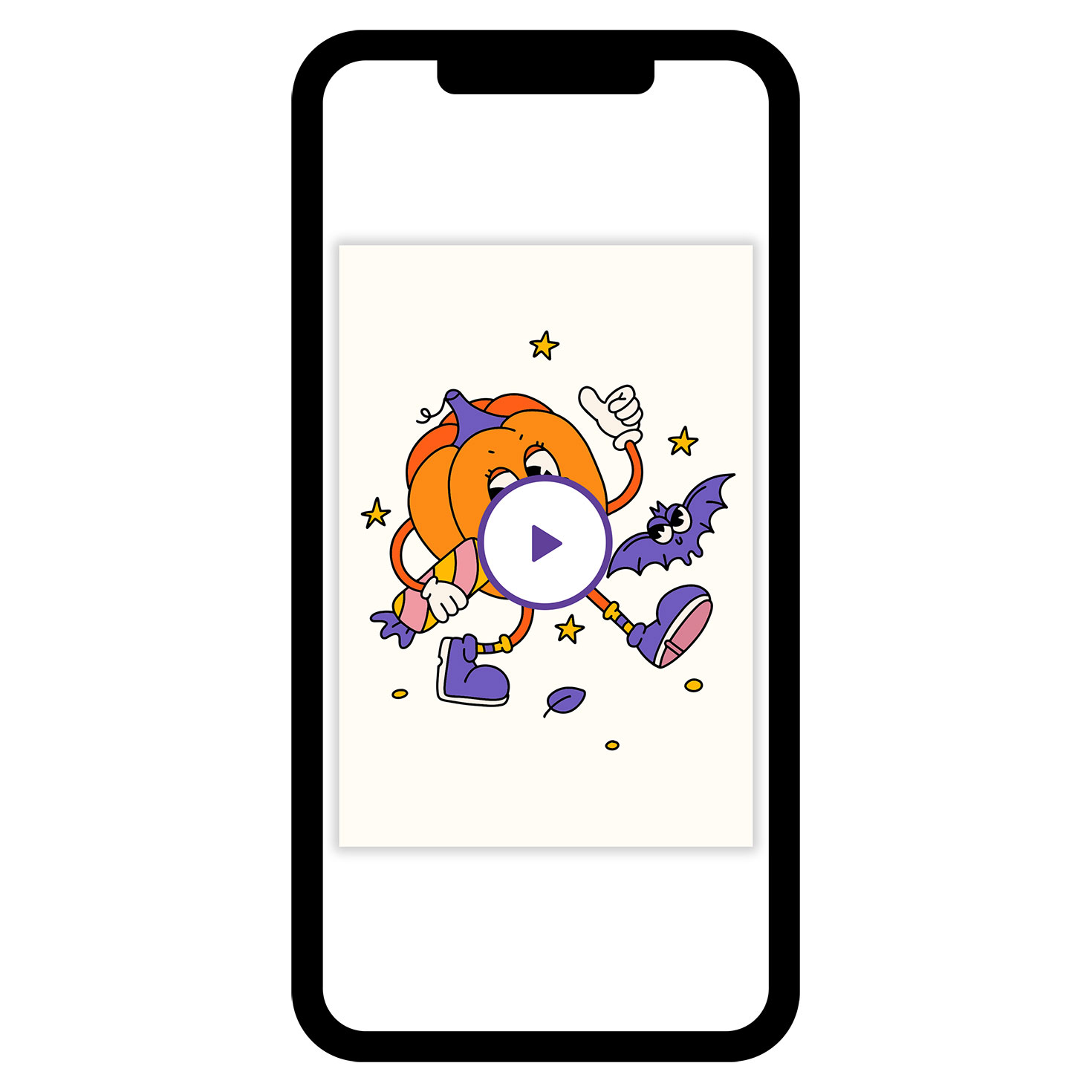 Retro Groovy Pumpkin Halloween eCard - eCards | Hallmark