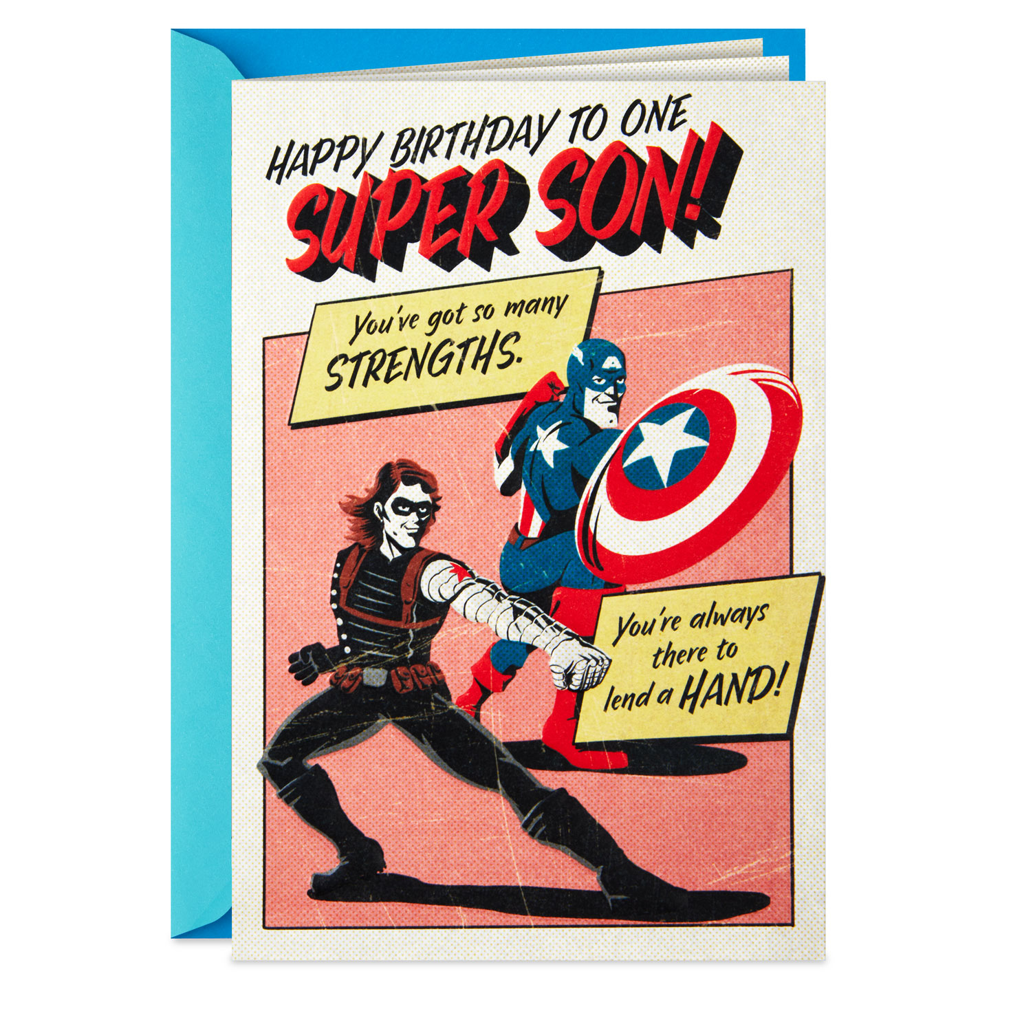 Marvel Avengers One Super Son Pop-Up Birthday Card - Greeting Cards ...