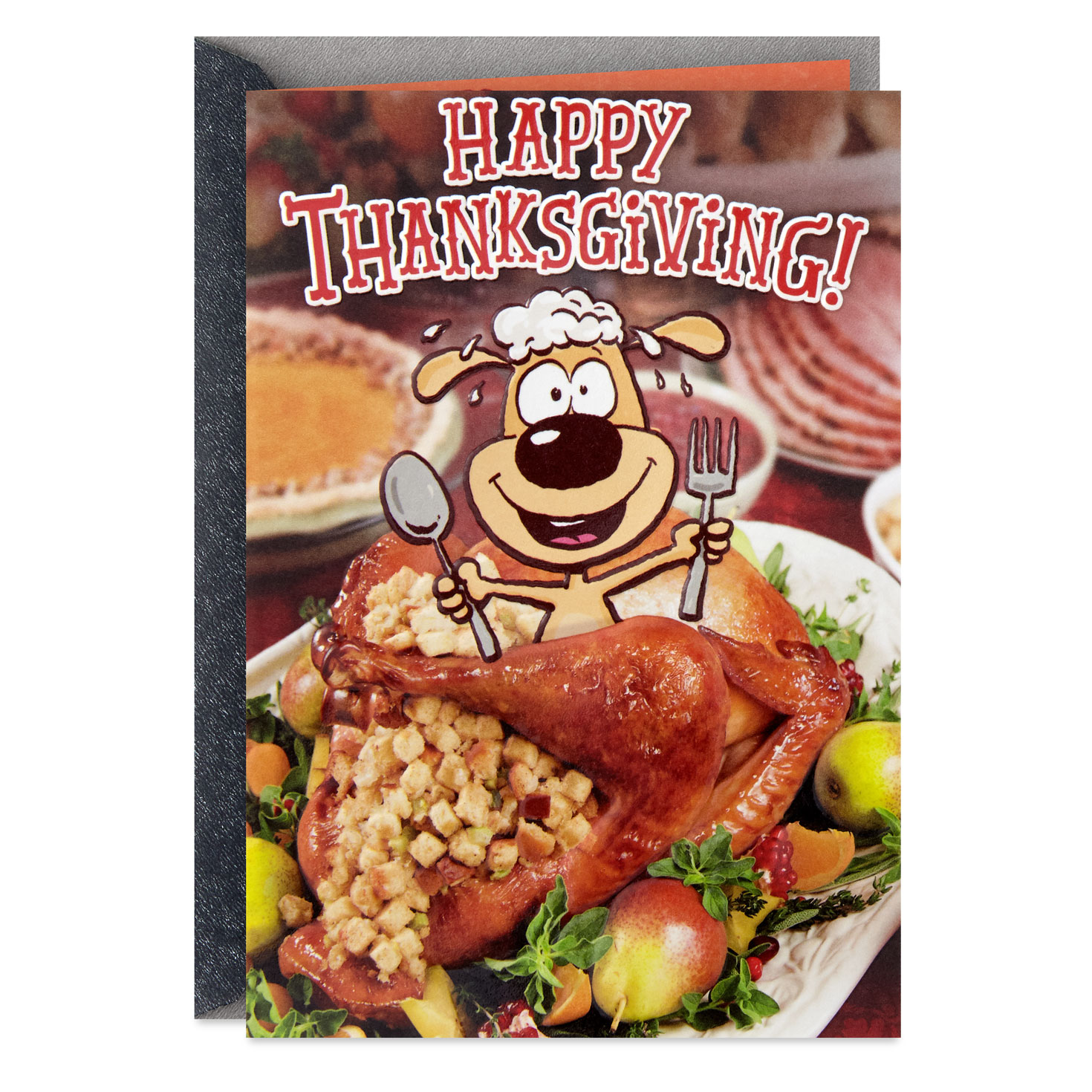 Stuffed With Love Funny Thanksgiving Card - Greeting Cards | Hallmark