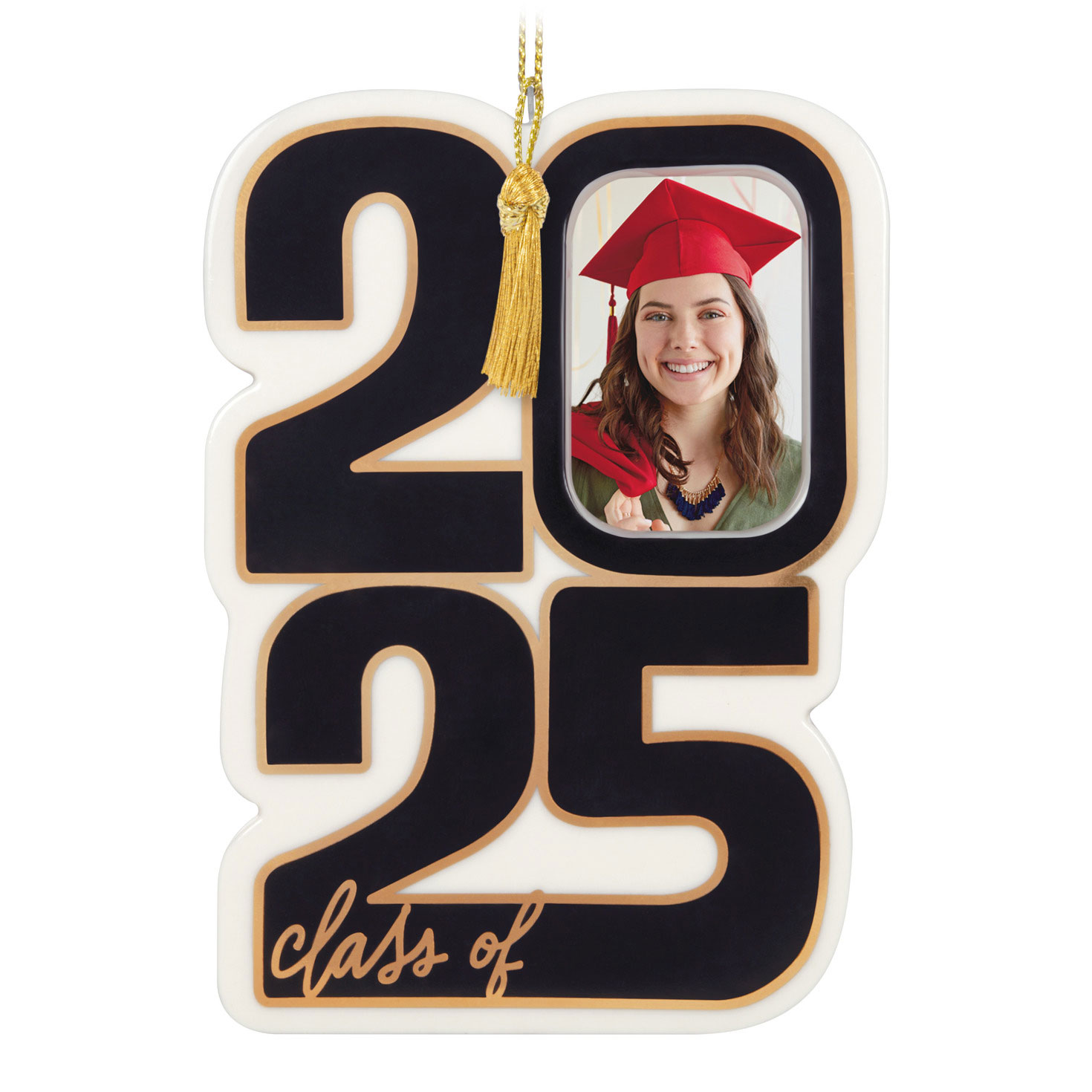Class of 2025 Photo Frame Porcelain Ornament - Keepsake Ornaments ...