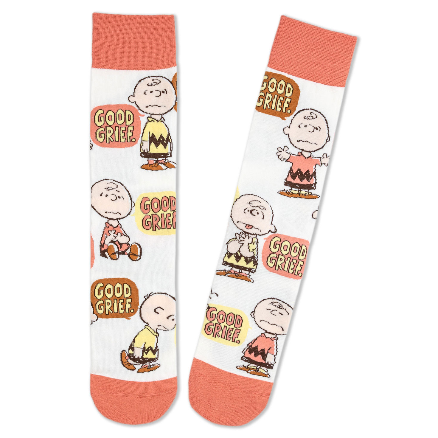 Peanuts® Charlie Brown Good Grief Novelty Crew Socks - Socks & Slippers ...