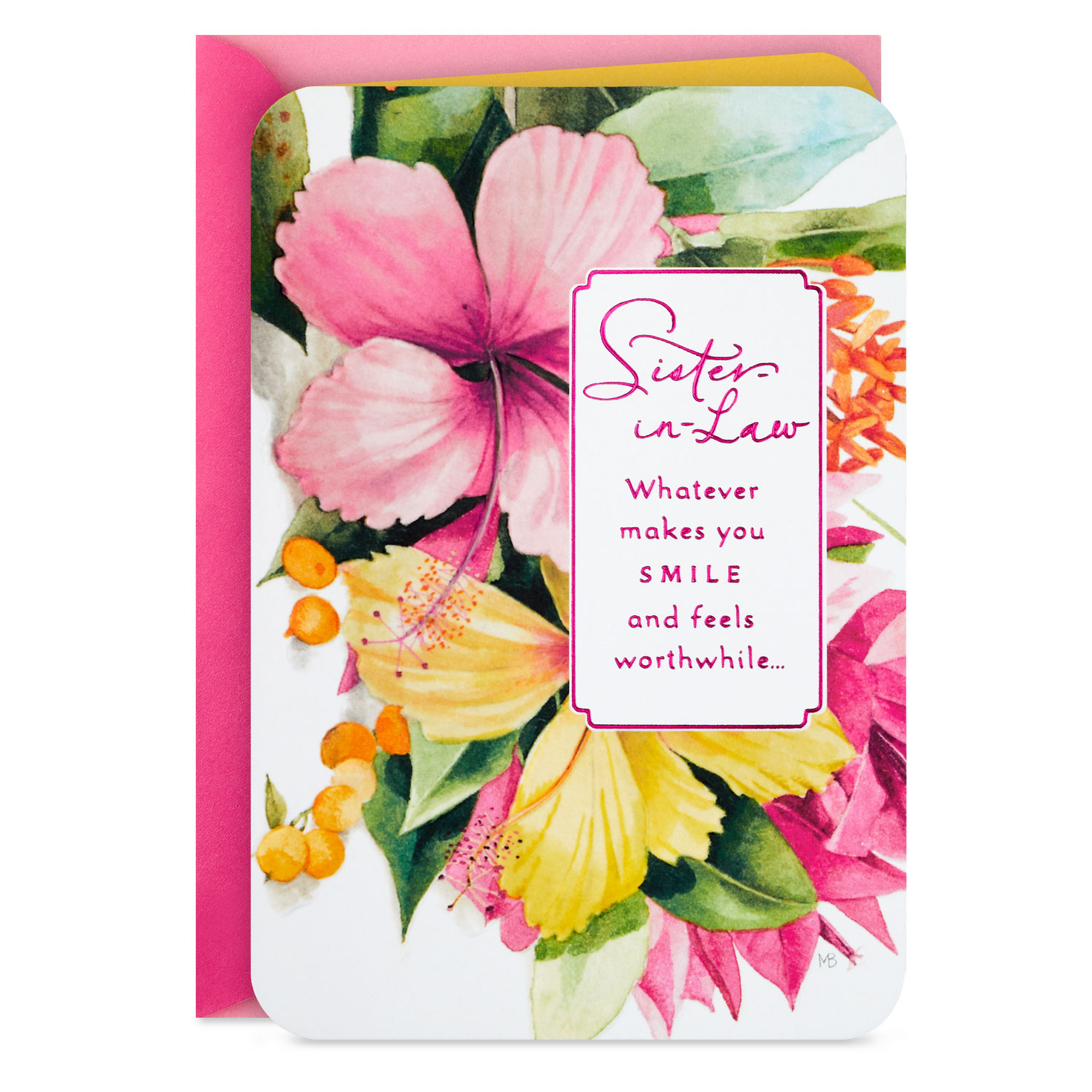 Marjolein Bastin Whatever Makes You Smile Birthday Card for Sister-in ...
