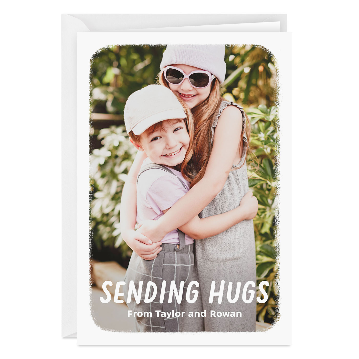 Personalized White Outline Photo Card - Greeting Cards | Hallmark