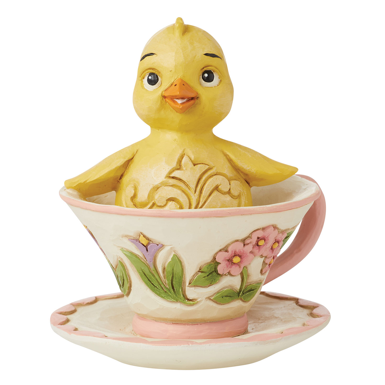 Jim Shore Chick in Tea Cup Figurine, 3.5" - Figurines | Hallmark