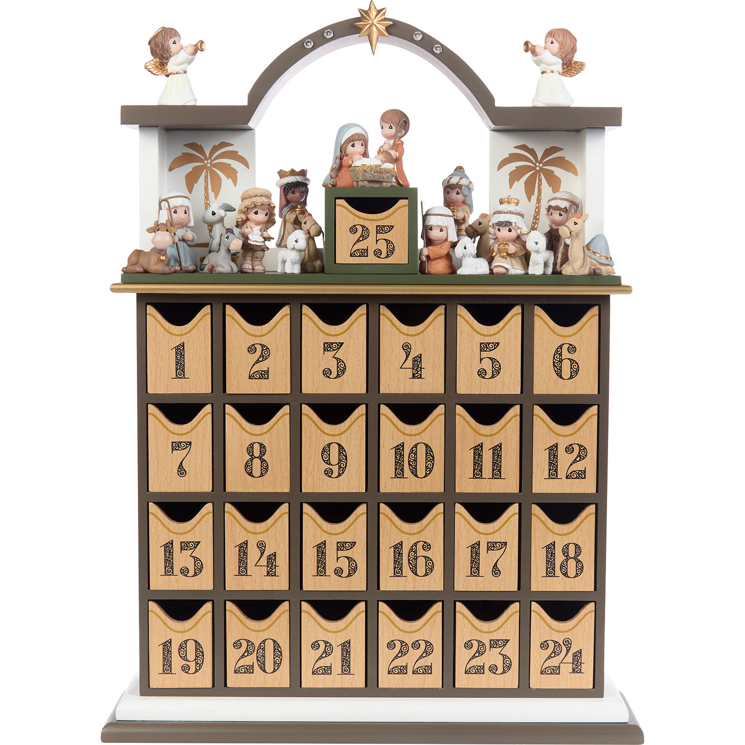 Precious Moments Nativity Advent Calendar With Mini Figurines and ...