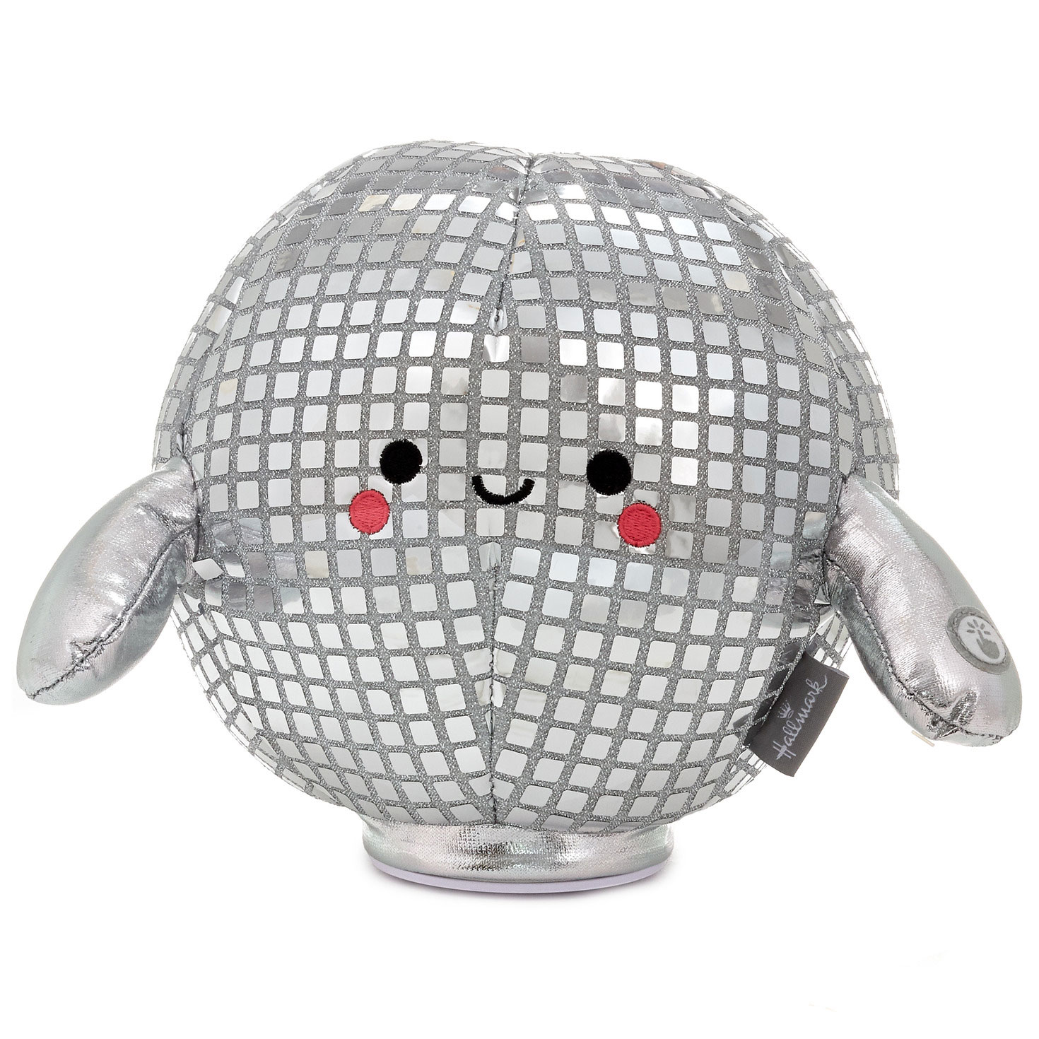 Spinning Disco Ball Plush With Sound and Motion, 8" - Interactive ...