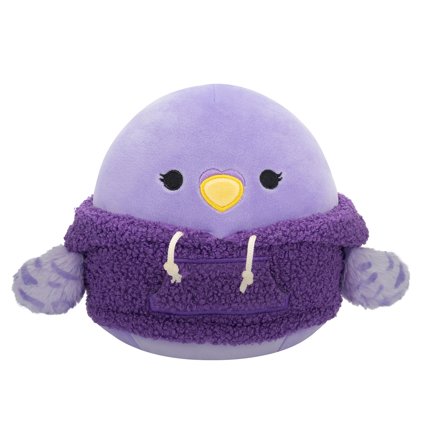 8" Squishmallows Anoushka Parakeet Little Plush in Purple Hoodie ...