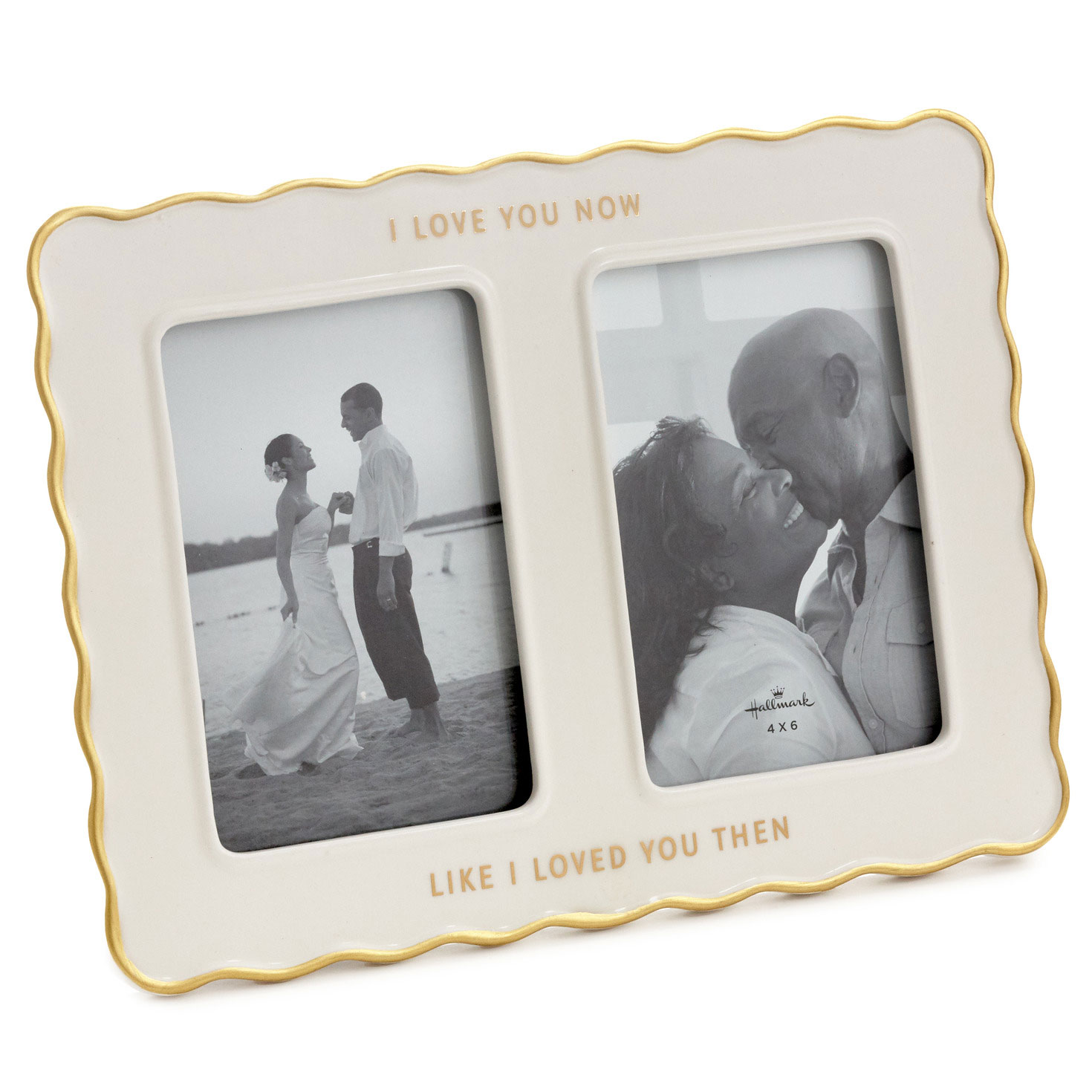 Then and Now Ceramic Picture Frame, Holds 2 Photos - Picture Frames ...