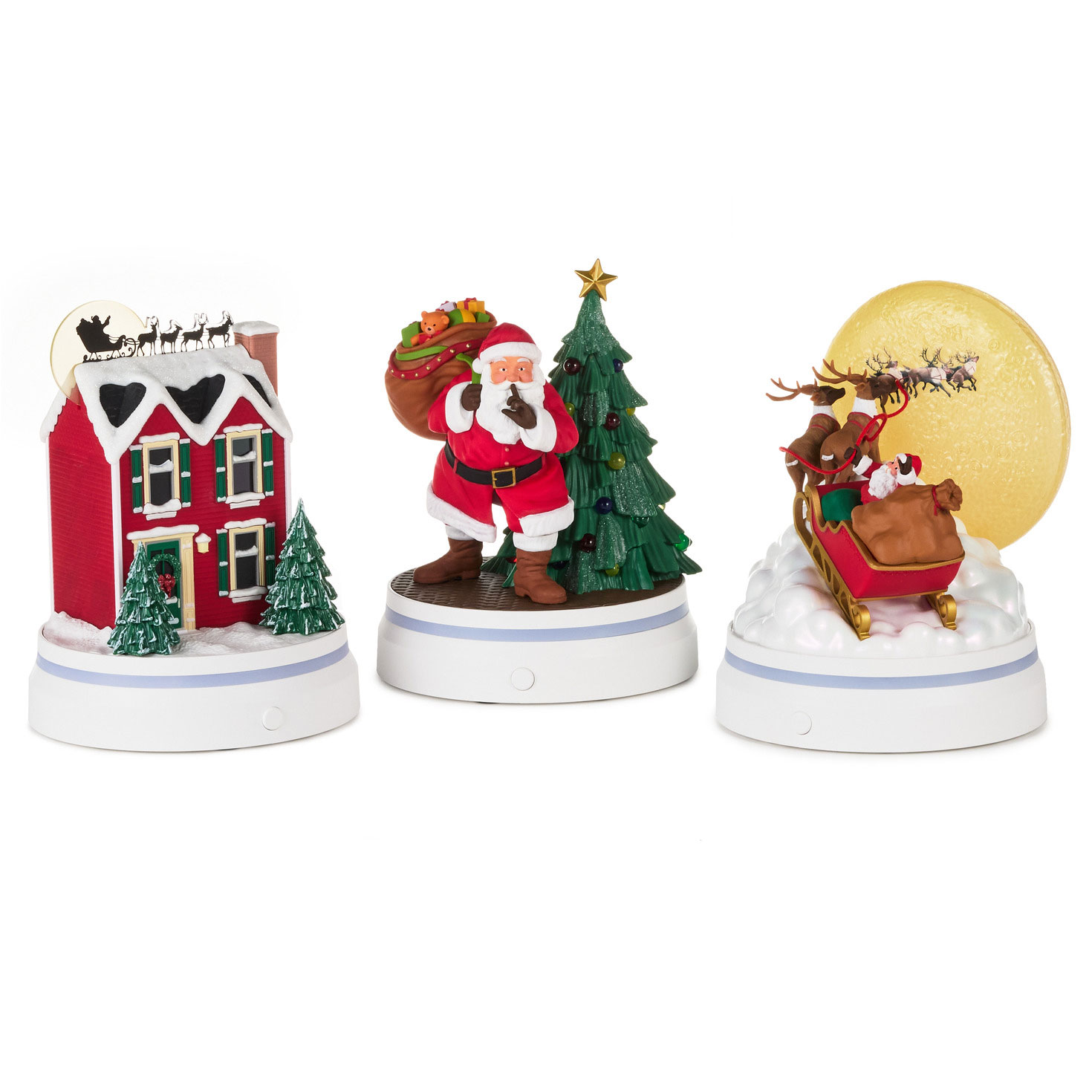 The Night Before Christmas Interactive Figurines With Light and Sound ...