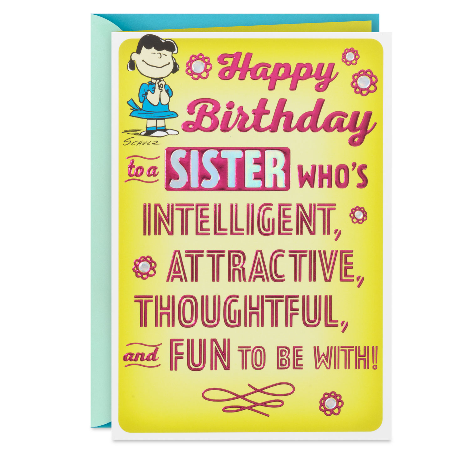 Peanuts® Lucy Fun and Intelligent Sister Funny Birthday Card - Greeting ...