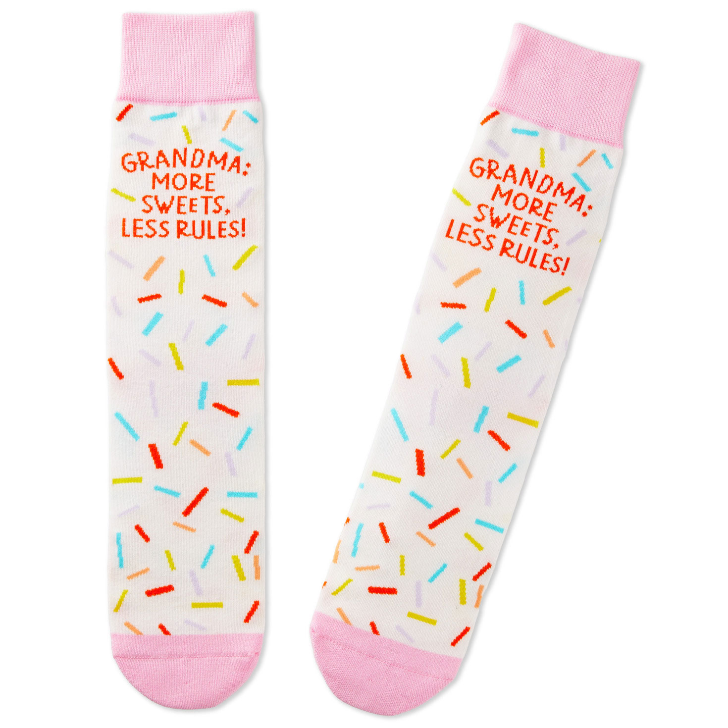 Grandma More Sweets Less Rules Novelty Crew Socks - Socks & Slippers ...