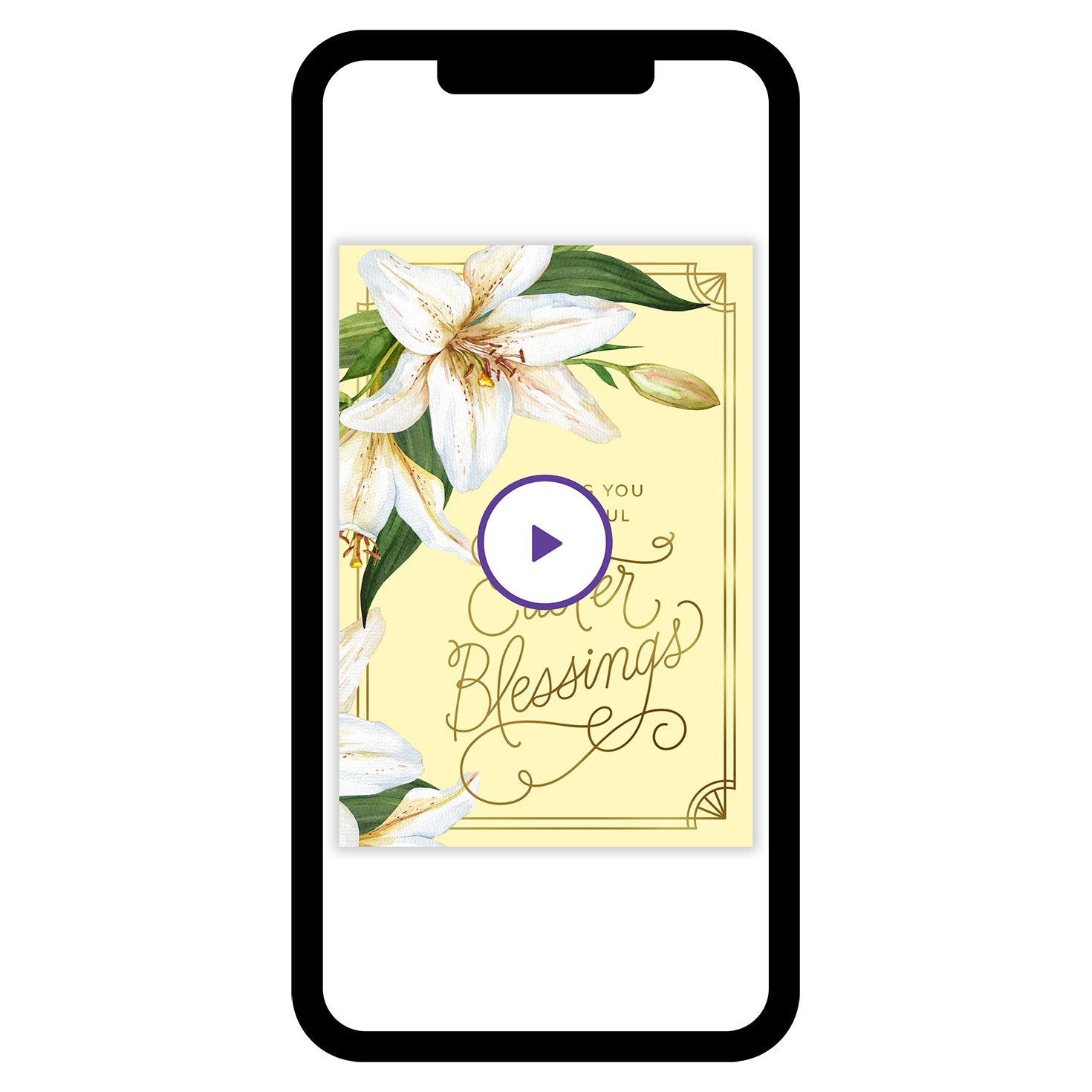 Beautiful Lily Blessings Religious Custom Easter eCard - eCards | Hallmark