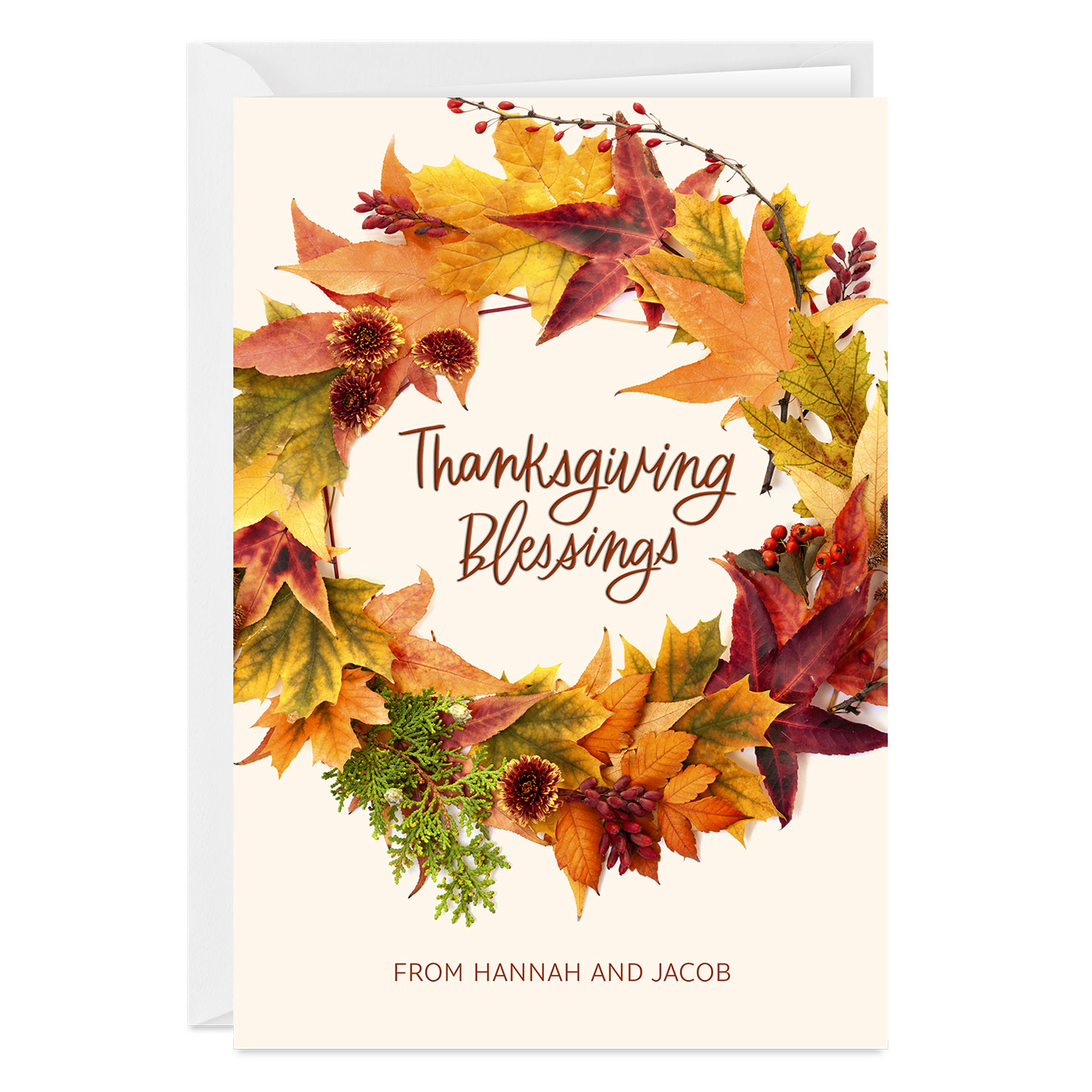 Thanksgiving Blessings Custom Thanksgiving Card - Greeting Cards | Hallmark