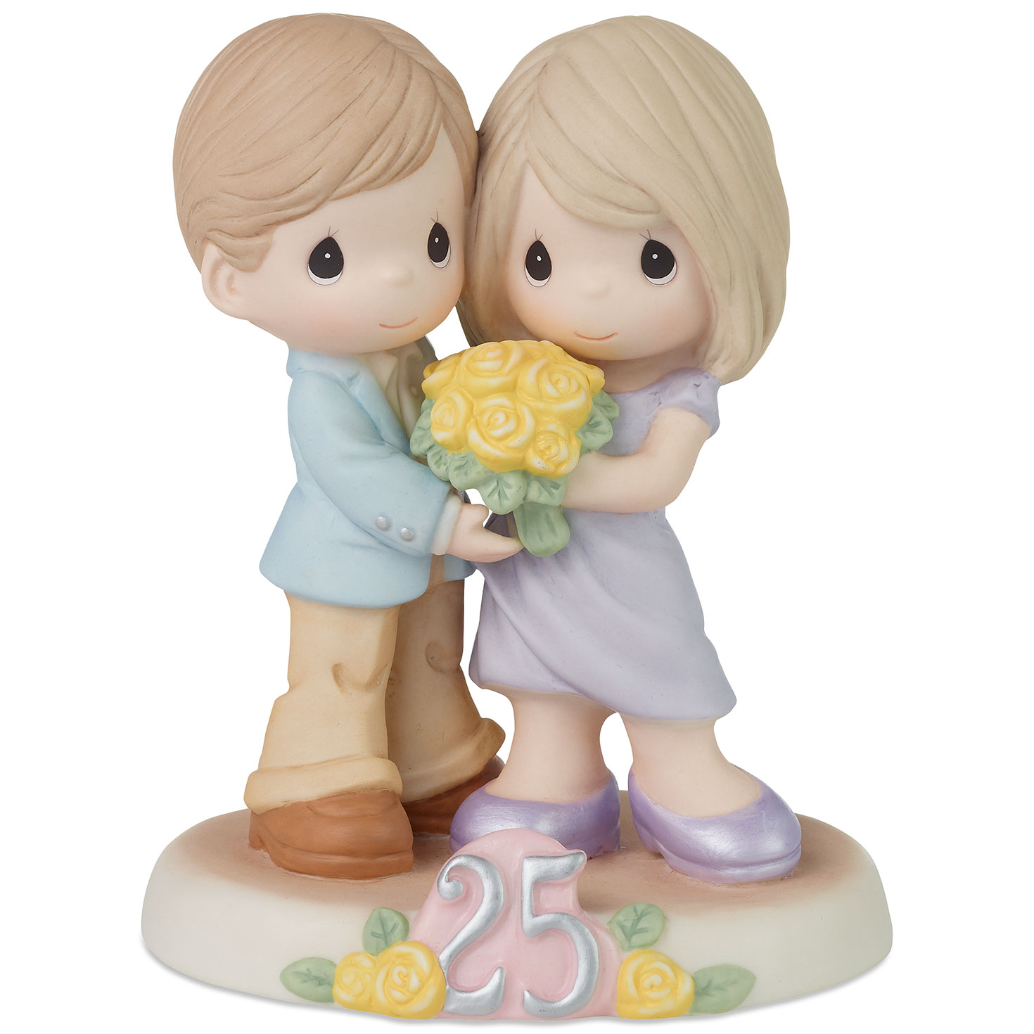 Precious Moments Twenty-Five Happy Years Together Figurine, 5.1 ...
