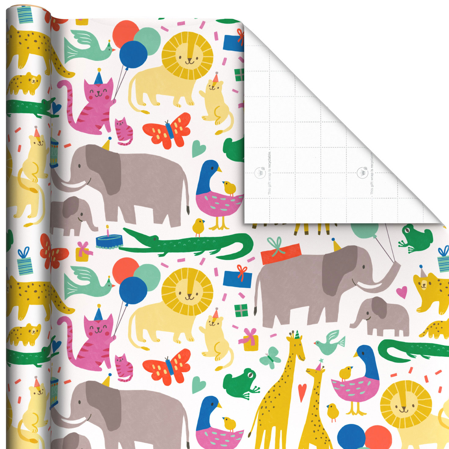 Zoo Animals Wrapping Paper, 20 sq. ft. - Wrapping Paper | Hallmark