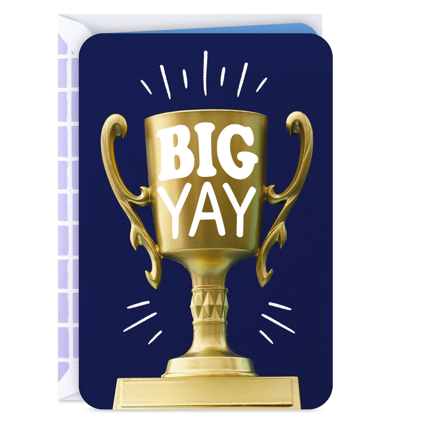 Big Yay Gold Trophy Congratulations Card - Greeting Cards | Hallmark