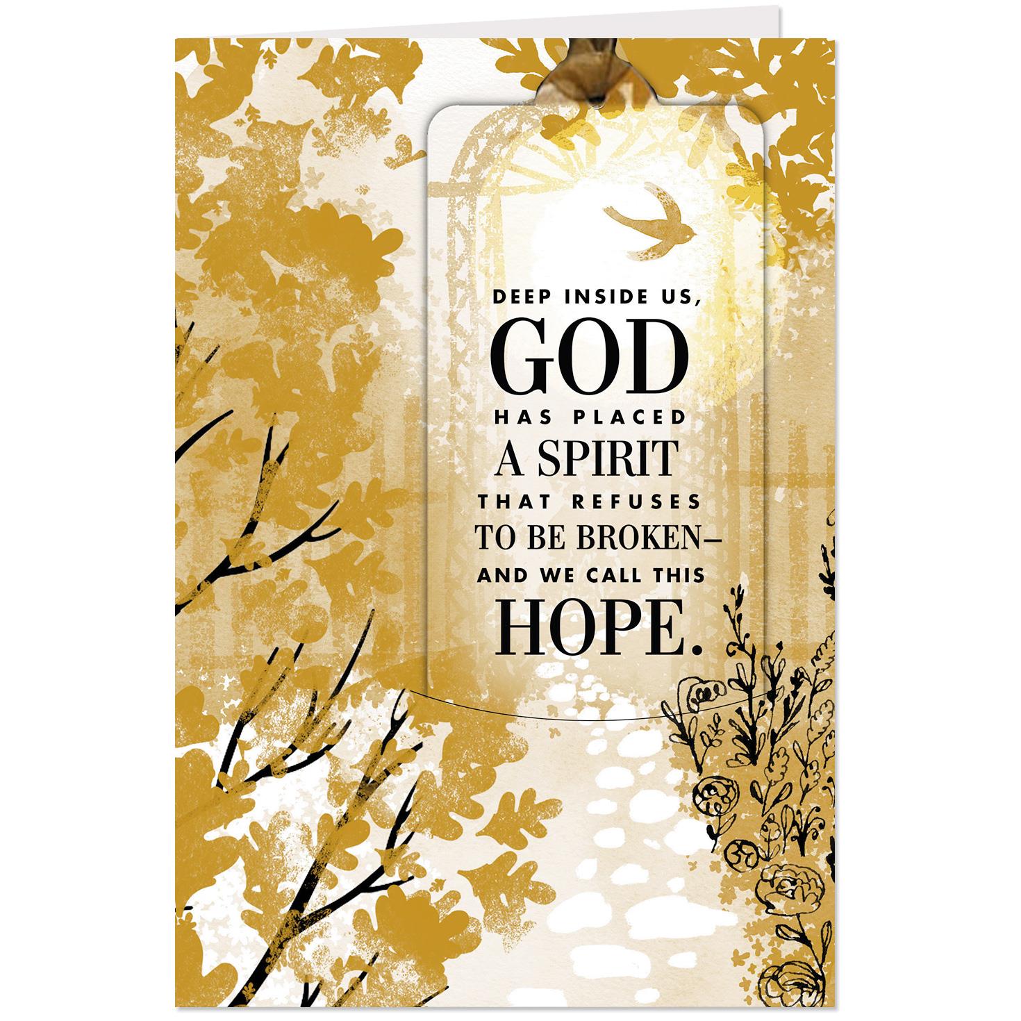 God's Got You Religious Encouragement Card With Bookmark - Greeting ...