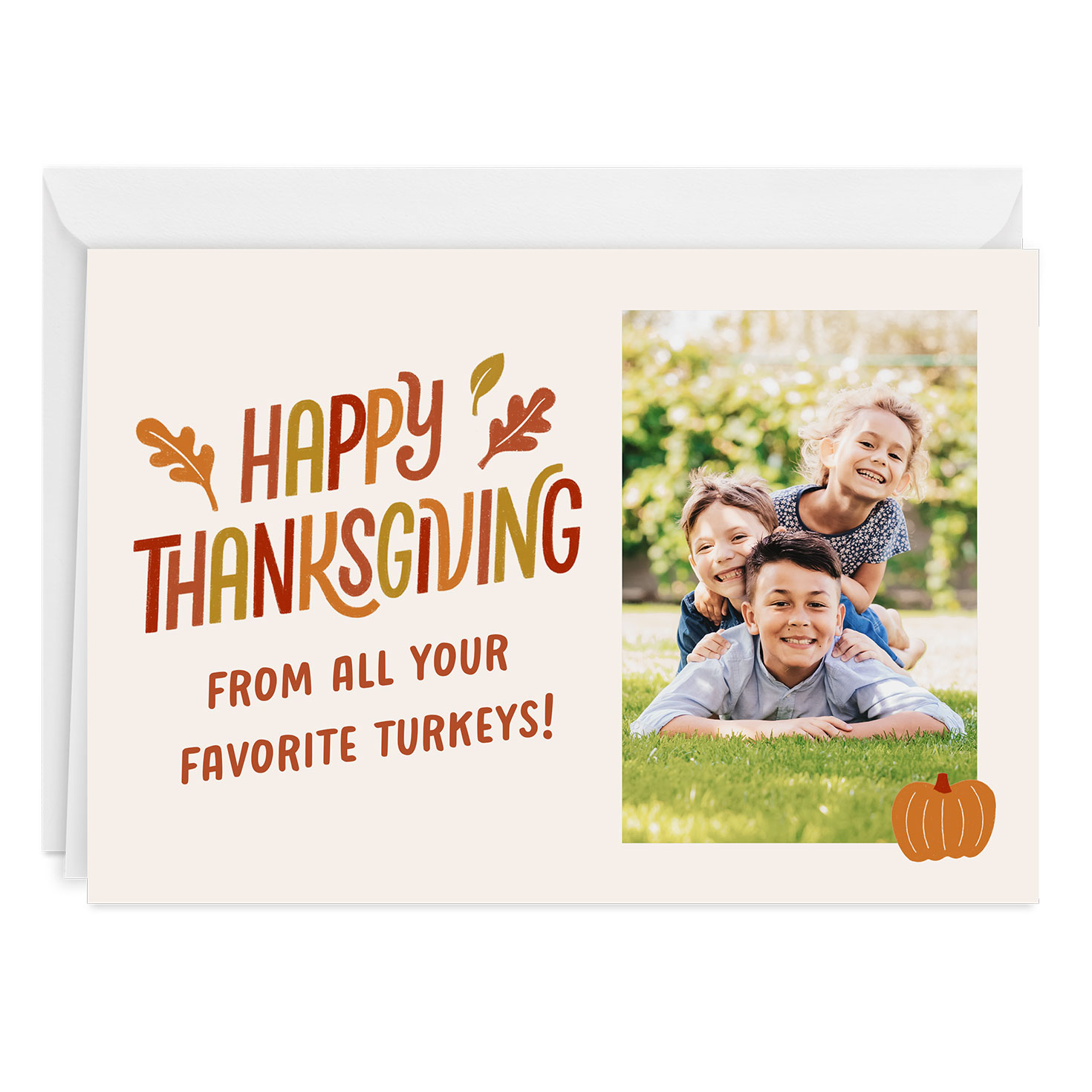 Fun From Your Favorite Turkeys Custom Thanksgiving Card - Greeting ...