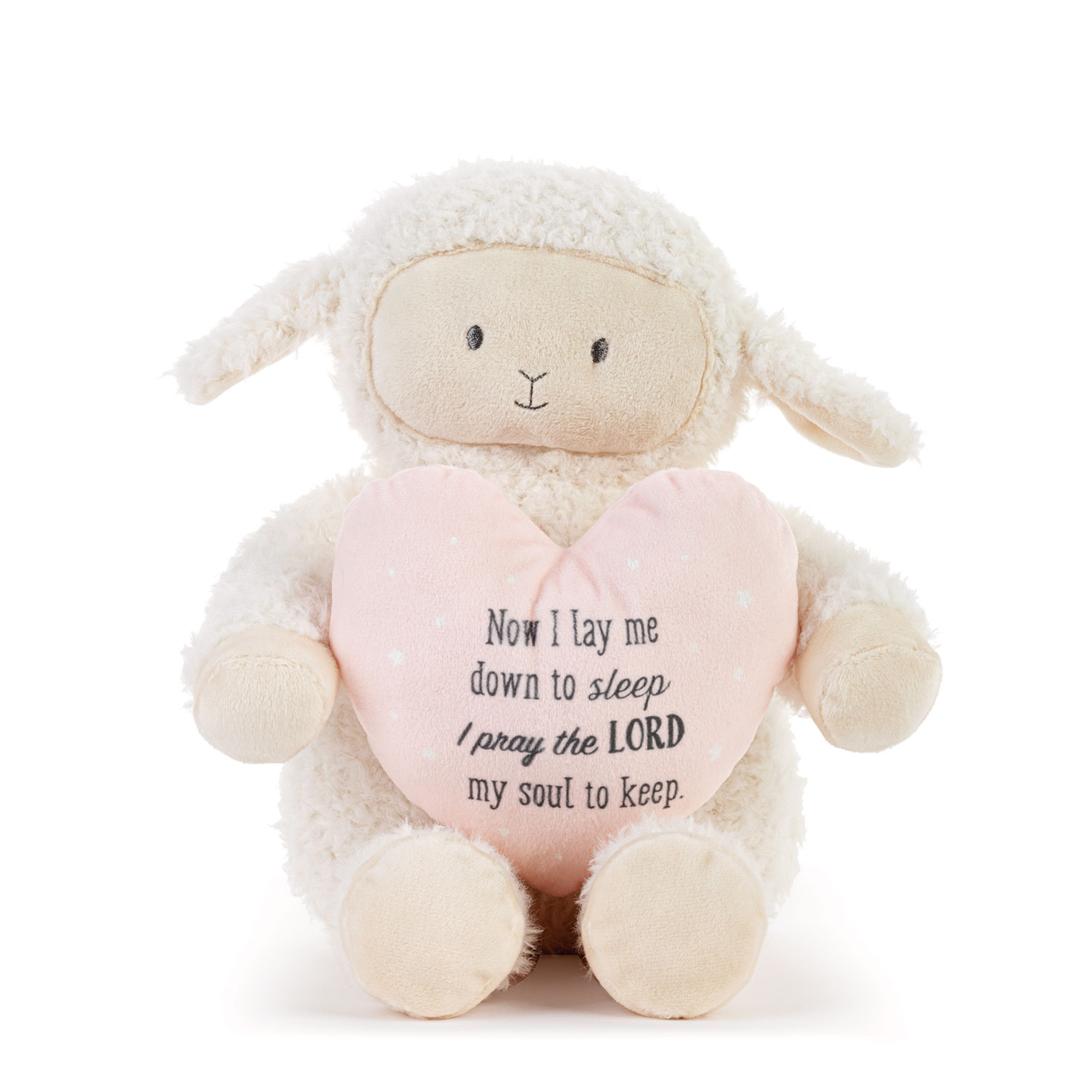 Demdaco Jesus Loves Me Musical Lullaby Lamb Stuffed Animal, 18 ...