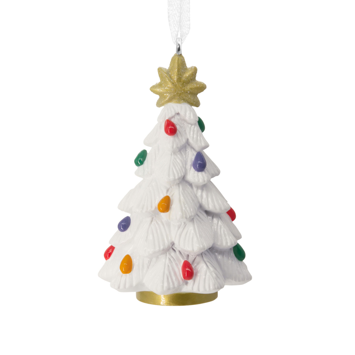 Vintage Pottery Christmas Tree Hallmark Ornament - Hallmark Ornaments ...