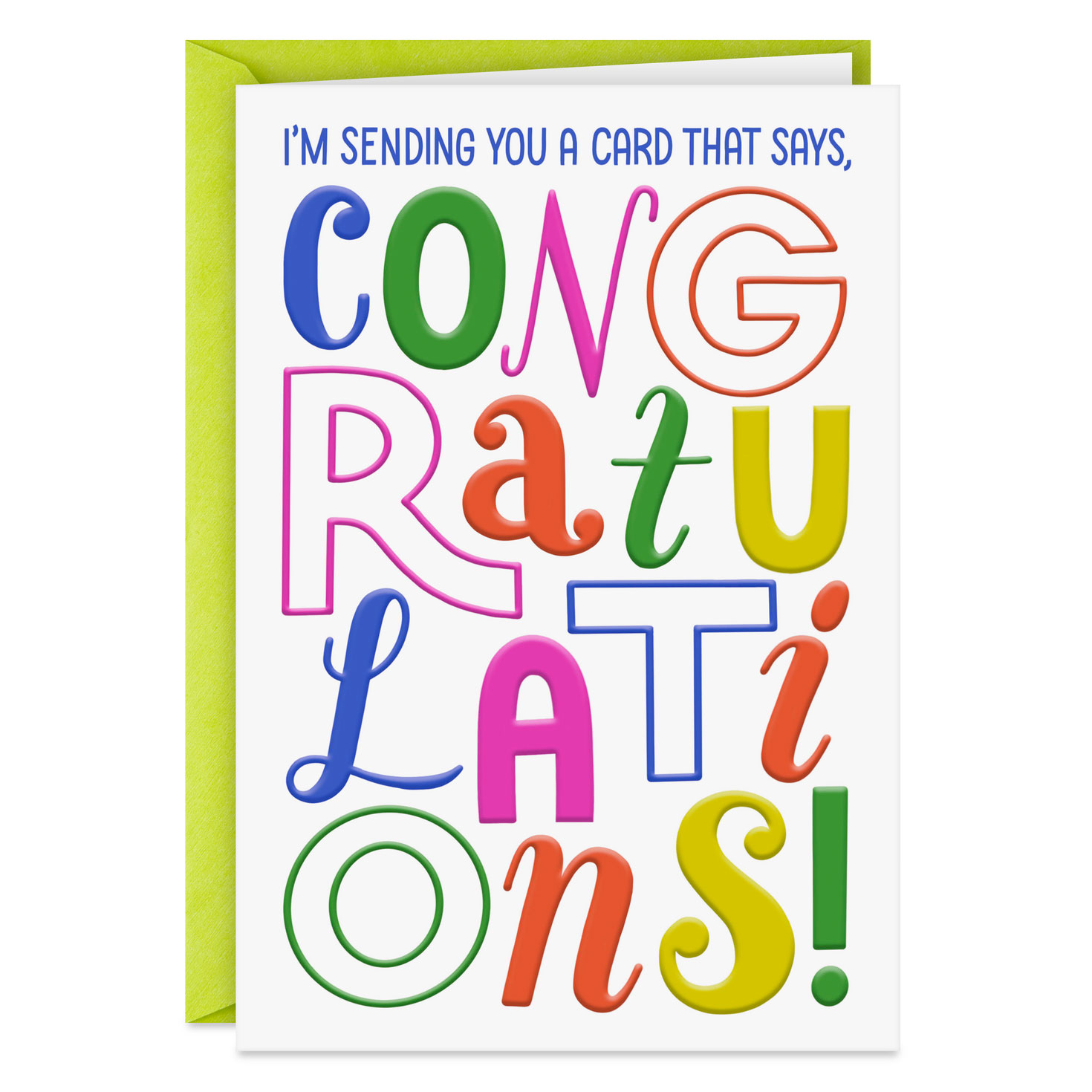 Colorful Congrats Funny Congratulations Card - Greeting Cards | Hallmark