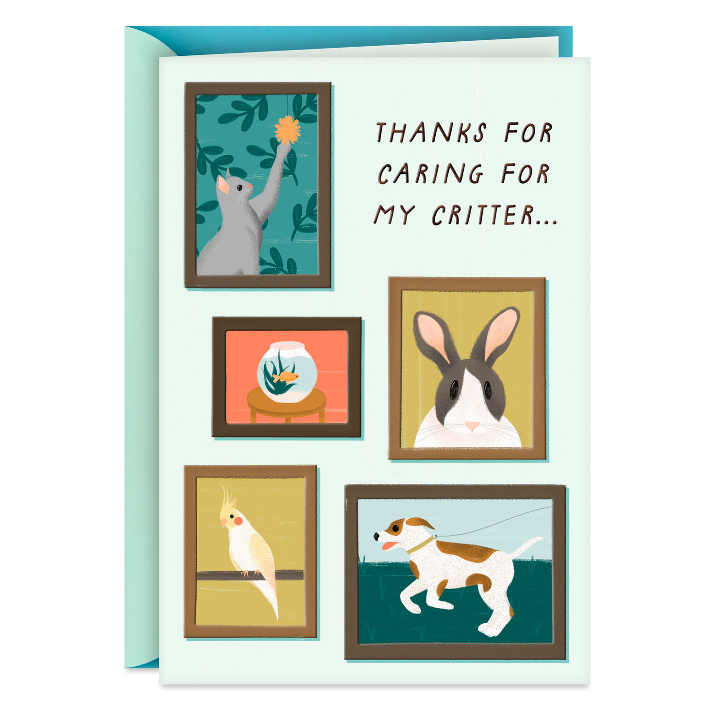 You're Much Appreciated Thank You Card for Pet Sitter - Greeting Cards ...