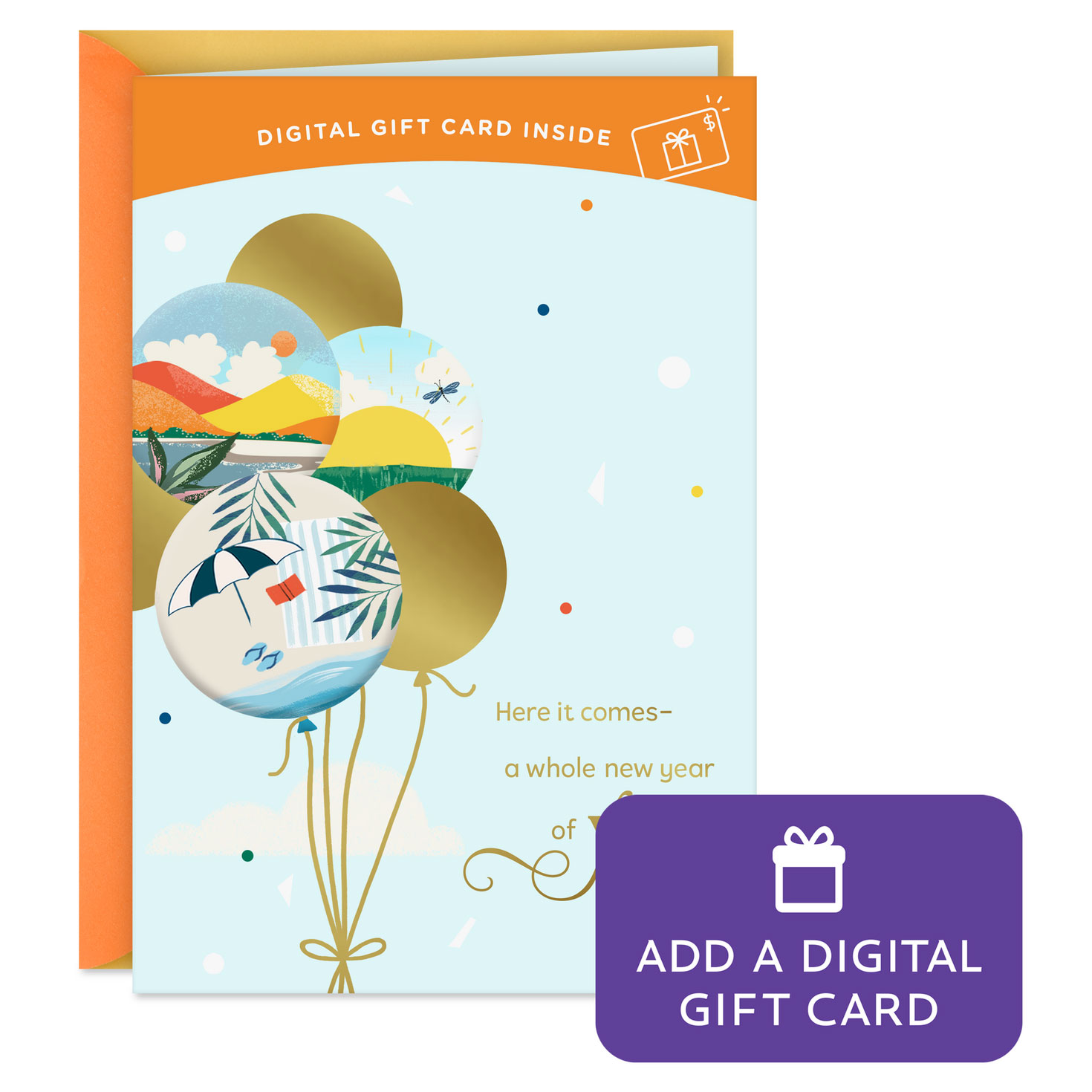 A Whole New Year of You Gift Card Greeting Birthday Card - Greeting ...