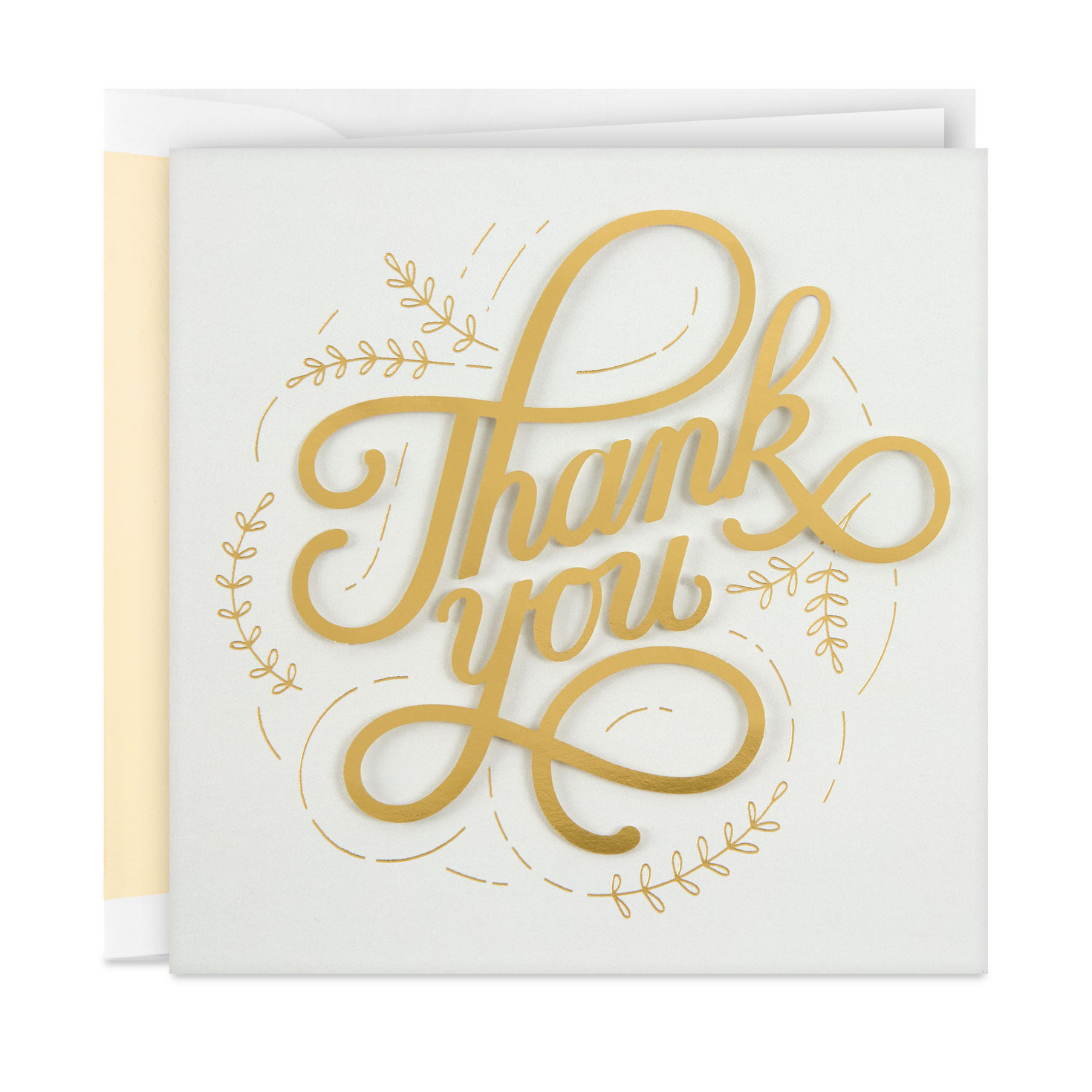 Gold Leaves Thank You Card - Greeting Cards | Hallmark