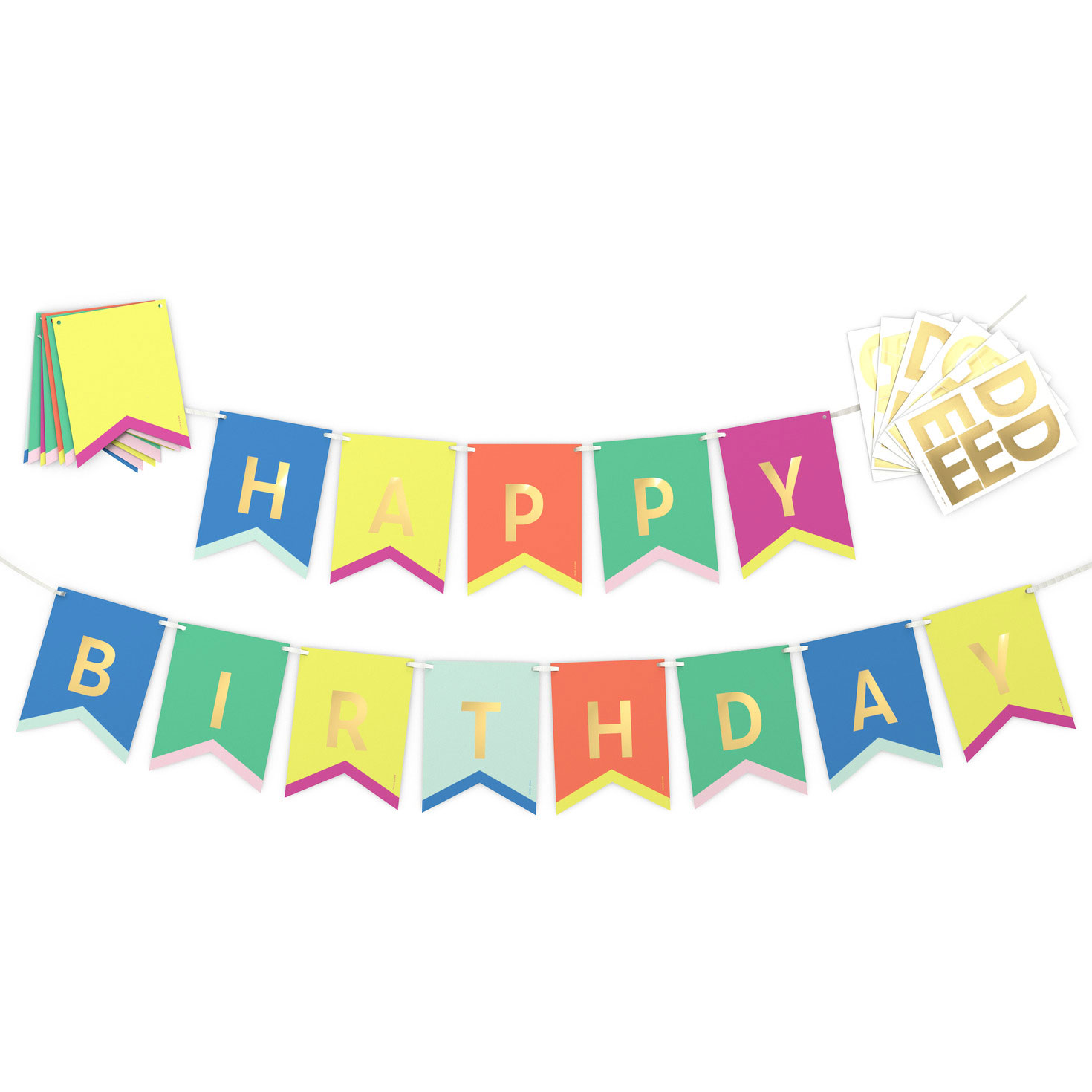Customizable Multicolor Party Banner Kit - Banners & Streamers | Hallmark