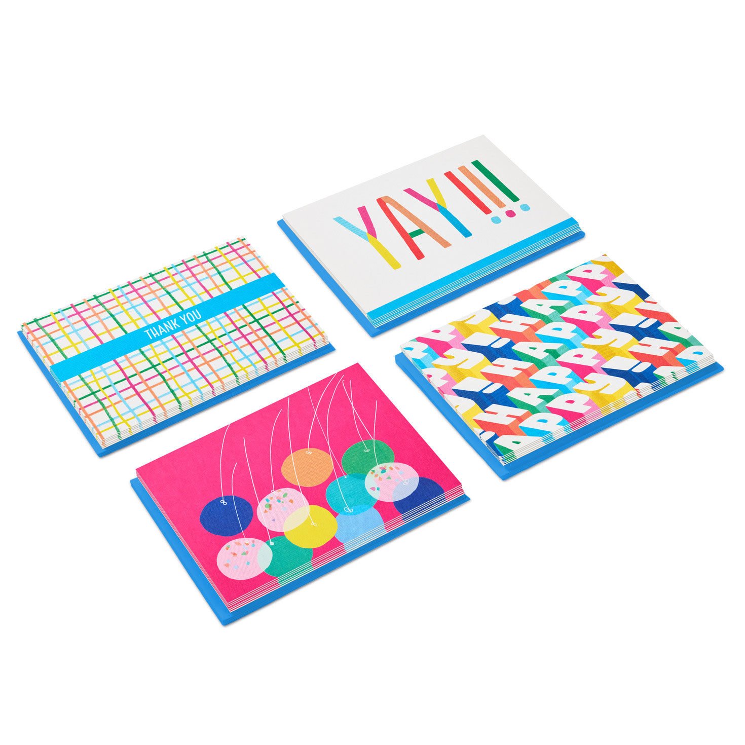 Colorful Celebration Assorted Blank Notes in Designed Box, Pack of 24 ...