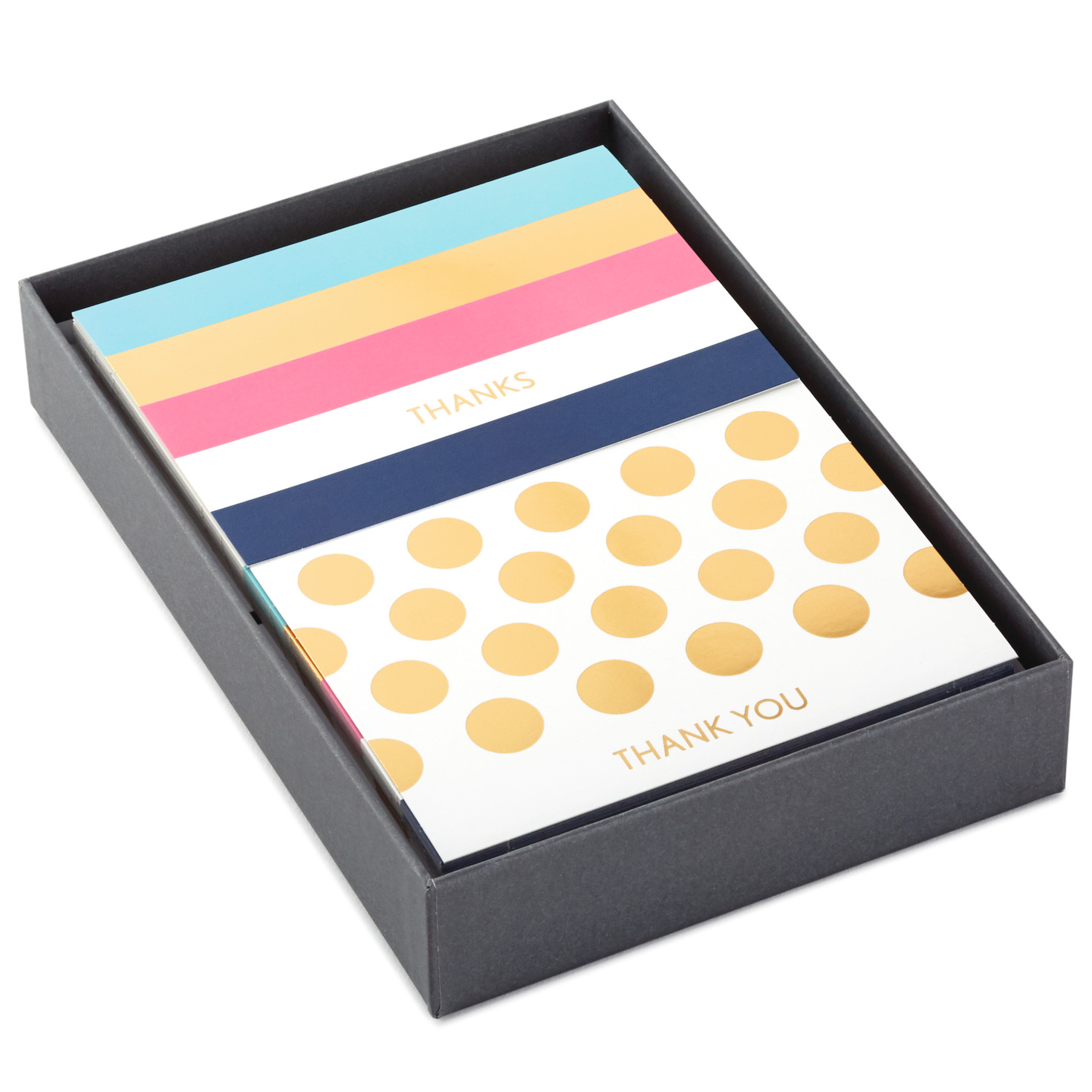 Assorted Bold and Modern Blank Thank-You Notes, Box of 50 - Note Cards ...