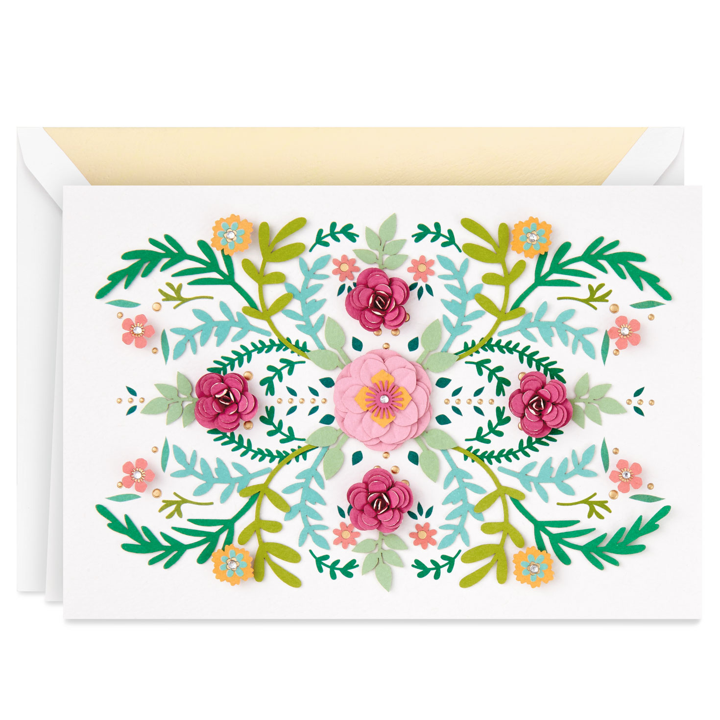 Handcrafted Flowers Blank Card - Greeting Cards | Hallmark