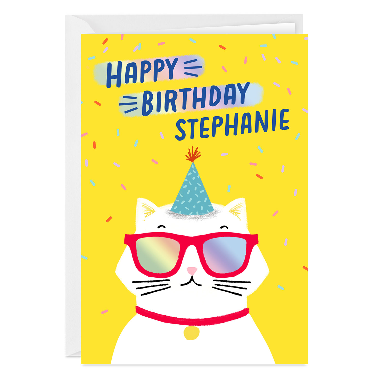 Fun Party Cat Custom Birthday Card - Greeting Cards | Hallmark