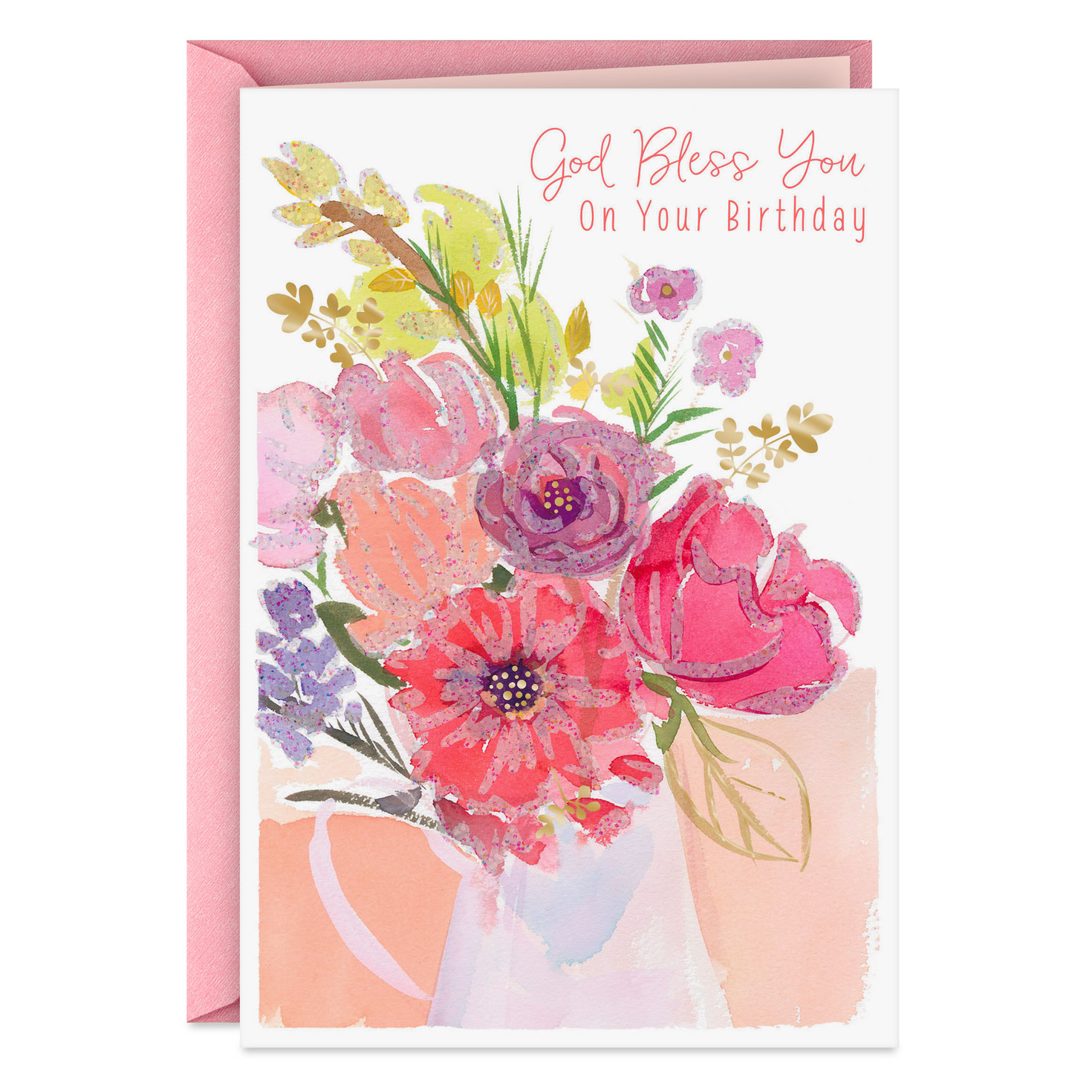 Simple Joys and Bright Blessings Religious Birthday Card - Greeting ...