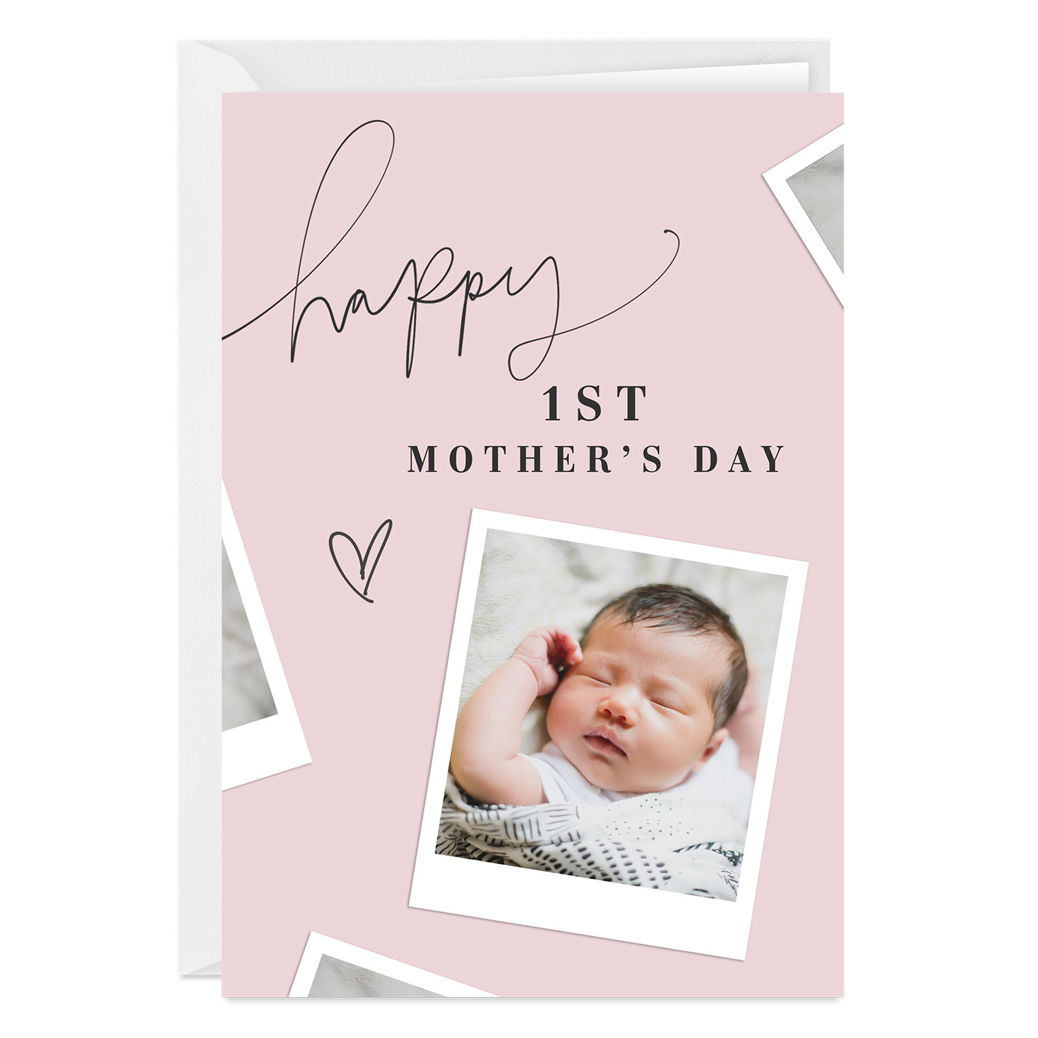 Instant Photo on Pink Happy Custom Card - Greeting Cards | Hallmark
