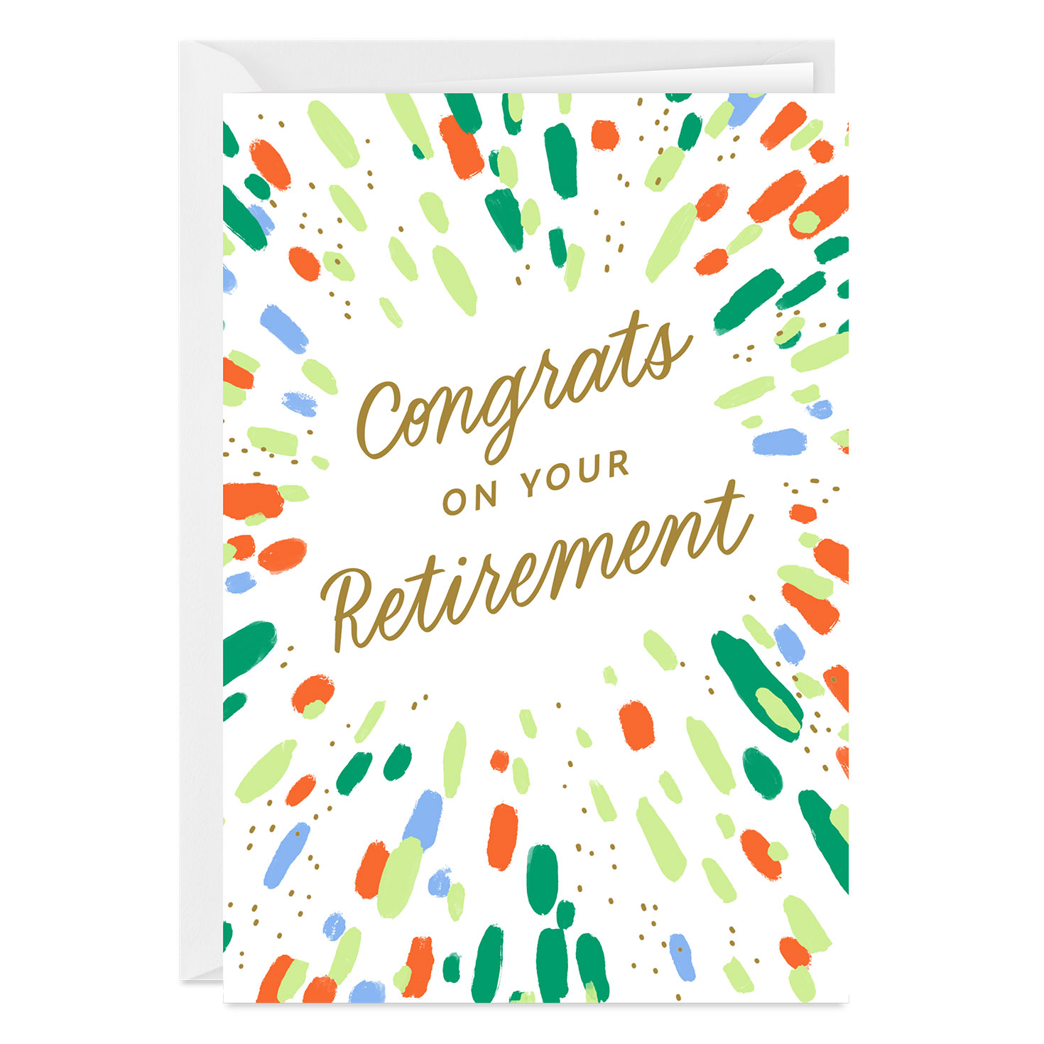 Splatter Art Custom Retirement Card - Greeting Cards | Hallmark