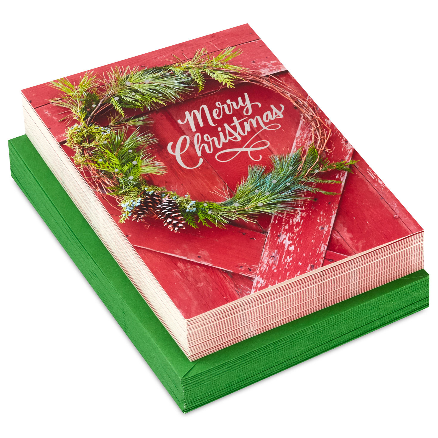 Rustic Red Barn Door Boxed Christmas Cards, Pack of 40 - Boxed Cards ...